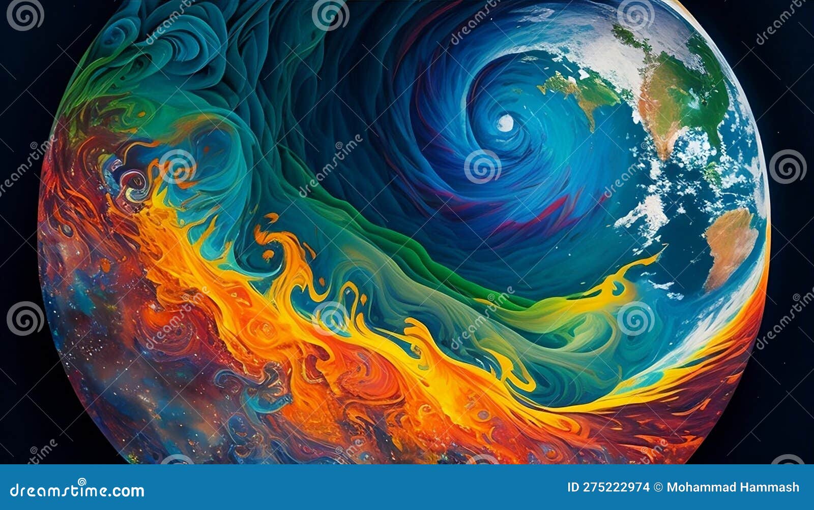 Radiant Earth - a Mesmerizing and Vibrant Planet, Made with Generative ...