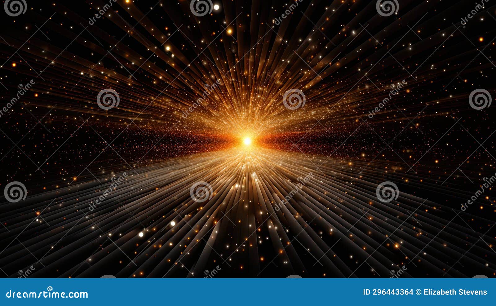 A Radiant Event in Outer Space Stock Illustration - Illustration of ...
