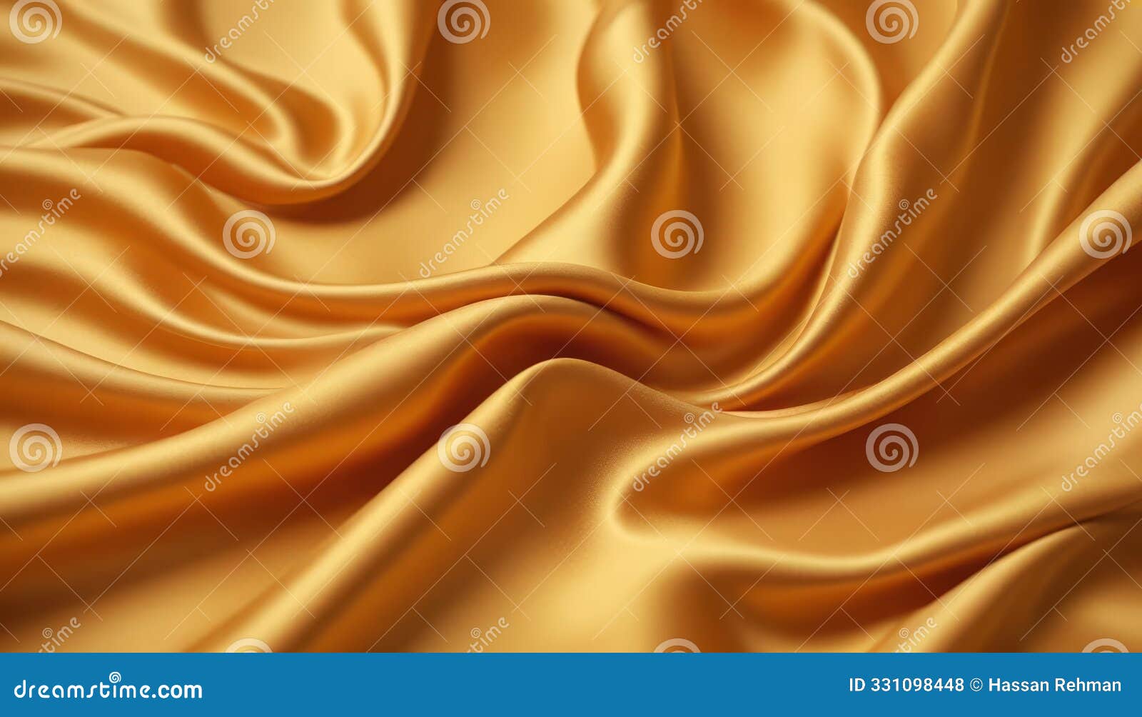 Radiant, Golden Satin Backdrop Featuring Dramatic, Sweeping Curves and Soft, Fluid Motion Stock ...