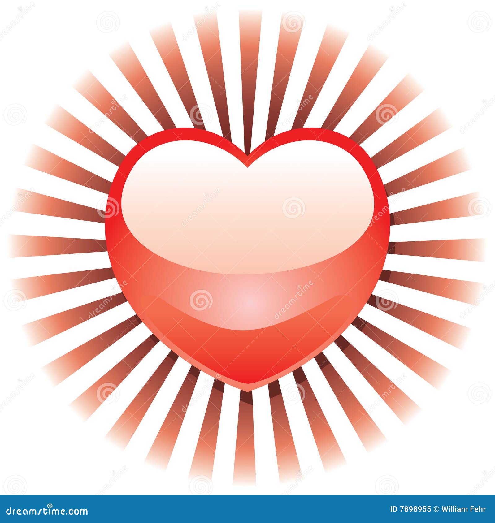 Radiant Heart stock vector. Illustration of heart, blood - 7898955