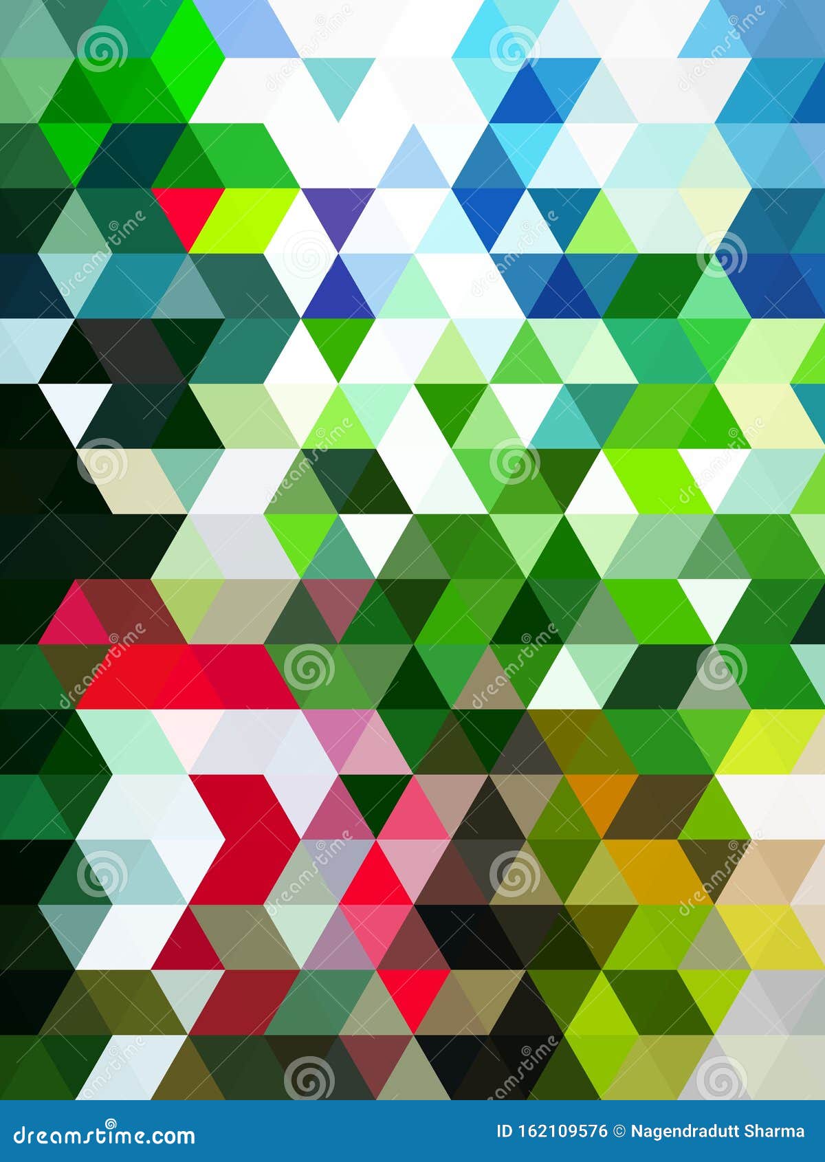A Radiant Illustration of Handsome Geometric Pattern of Colorful ...