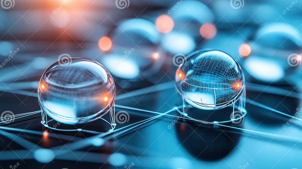 Radiant Light on Glass Sphere, Study of Transparency and Reflection ...