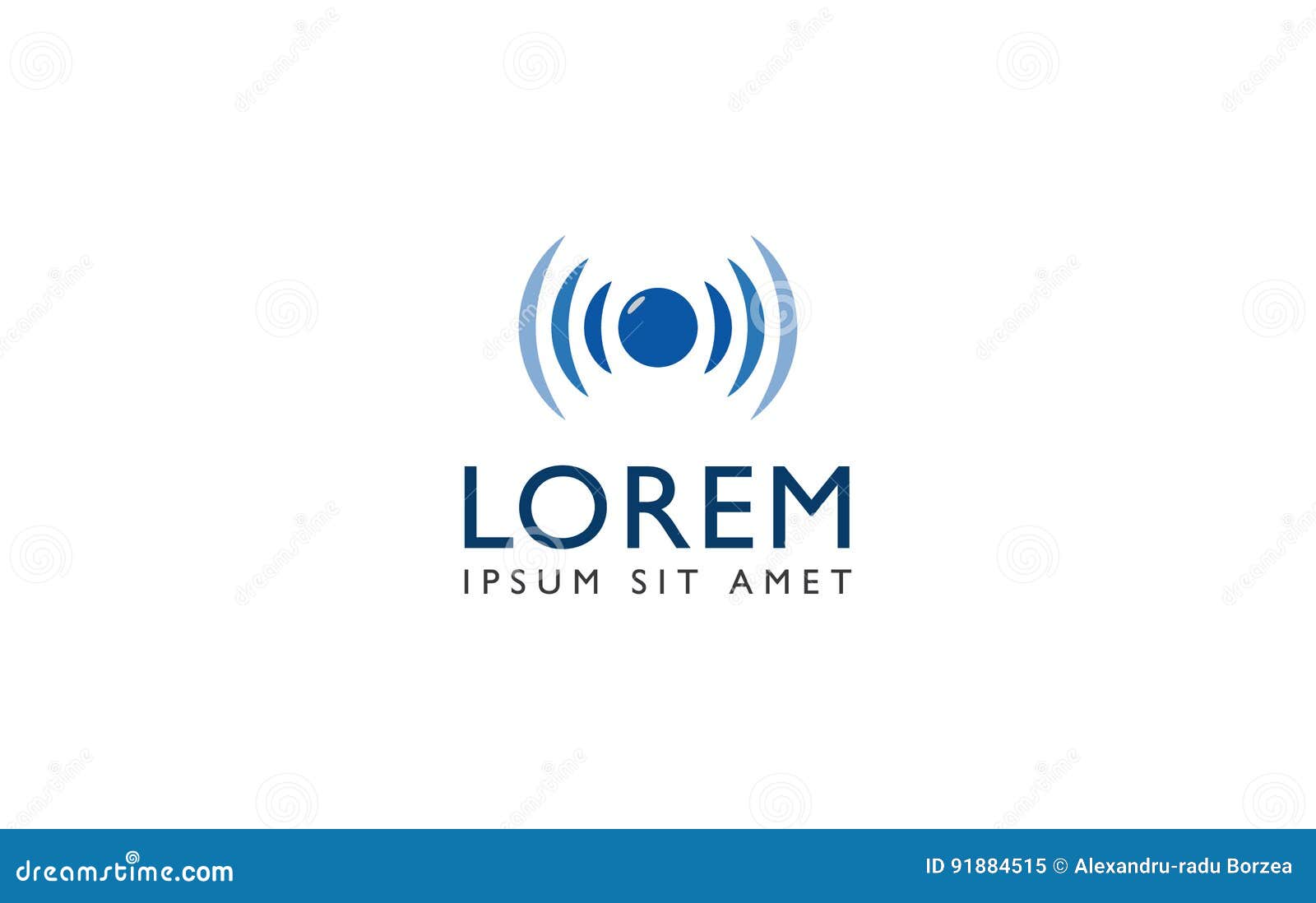 Radiant logo stock vector. Illustration of wireless, company - 91884515