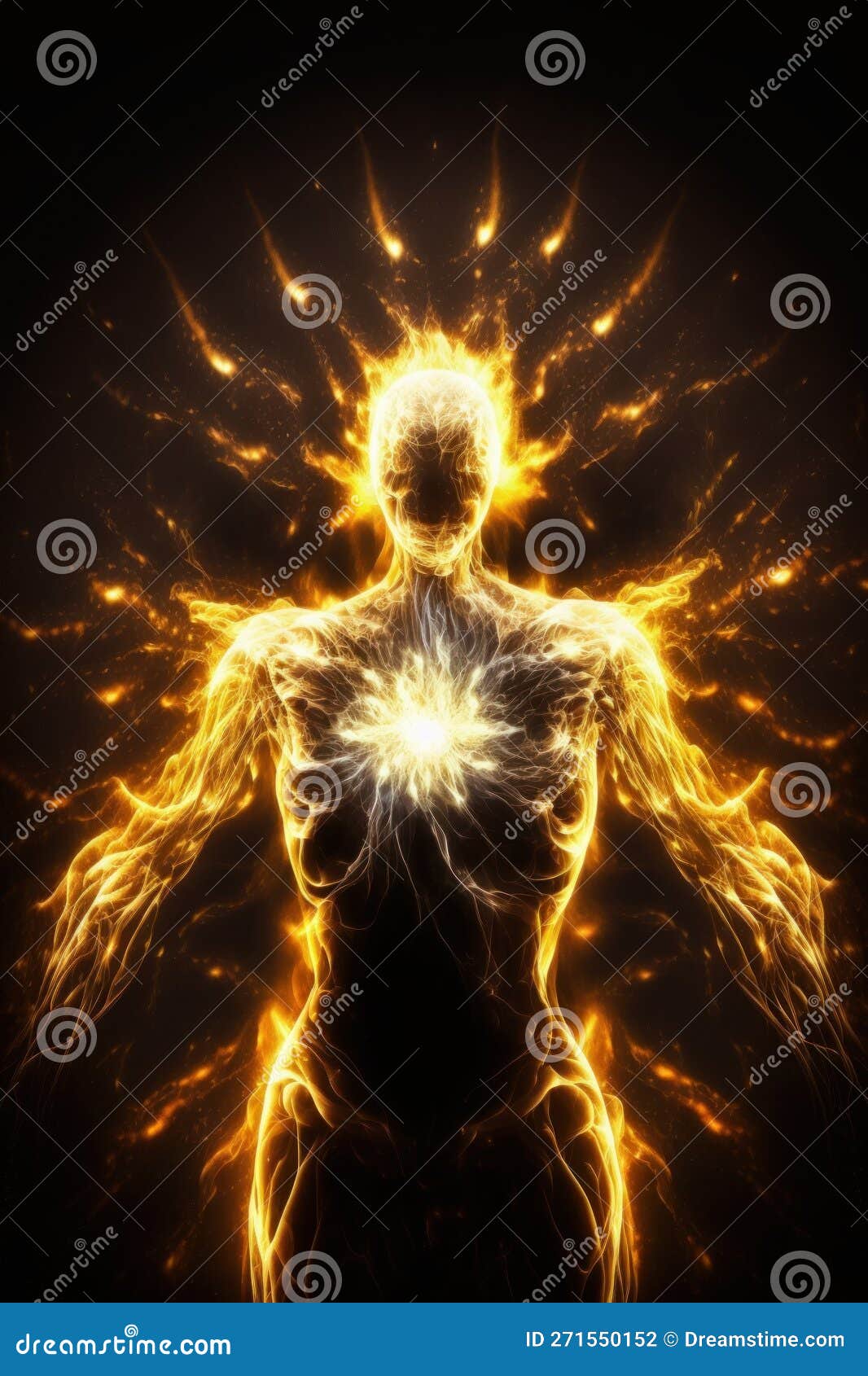 Radiant Molten Soul Erupts Generative AI Stock Illustration ...