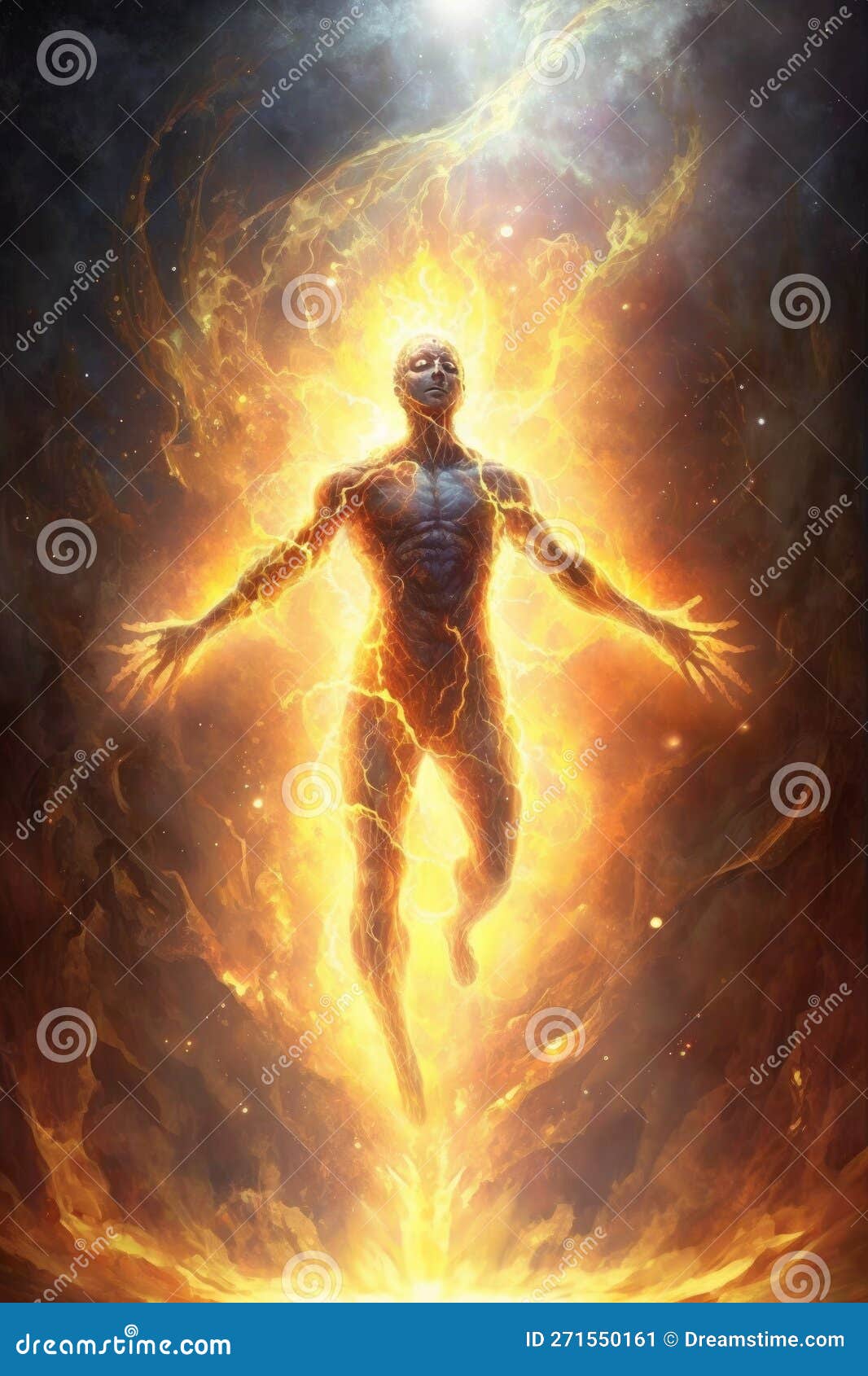 Radiant Molten Soul Erupts Image Generative AI Stock Illustration ...
