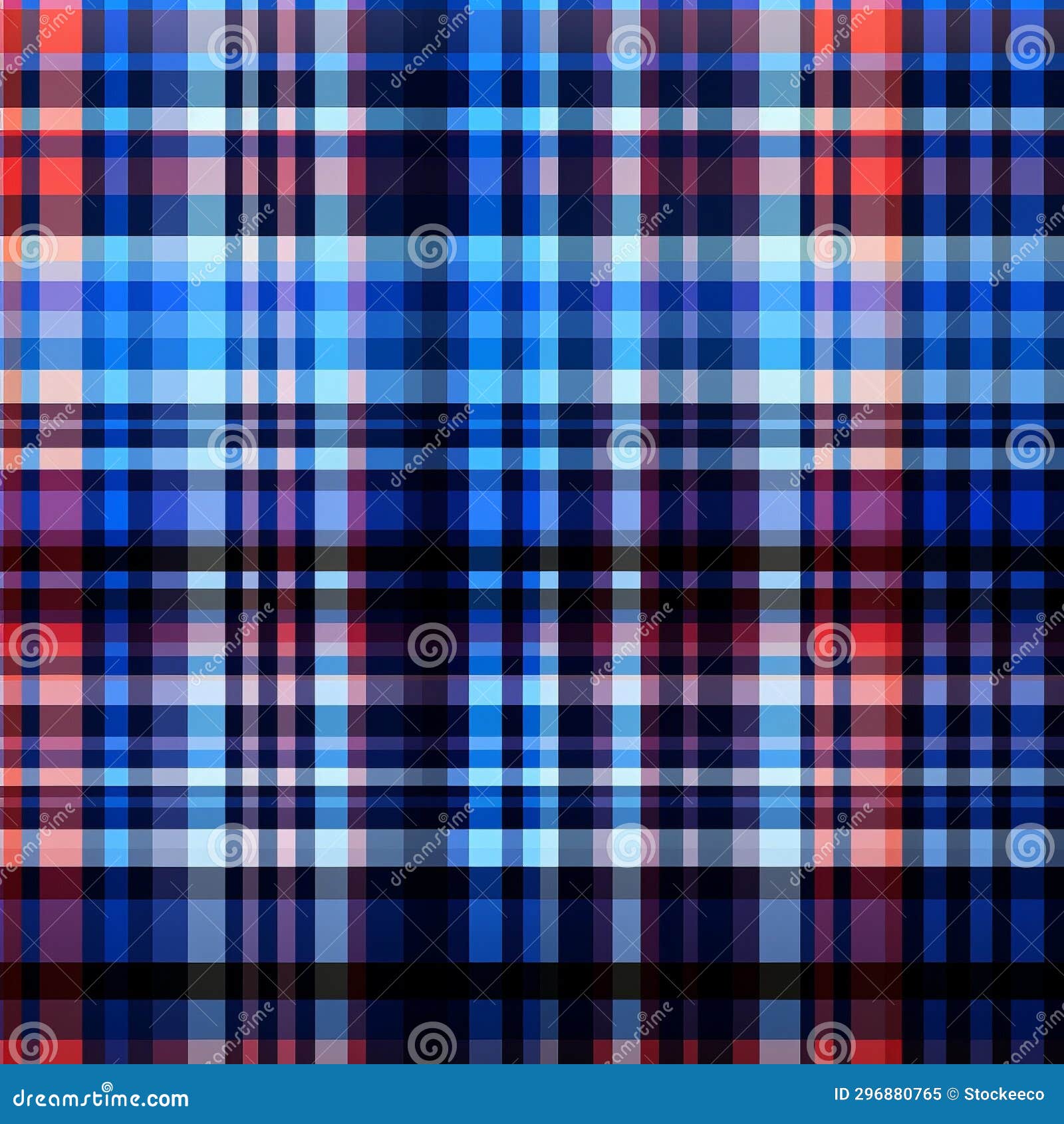 Radiant Neon Plaid with Subtle Color Gradations Stock Illustration ...