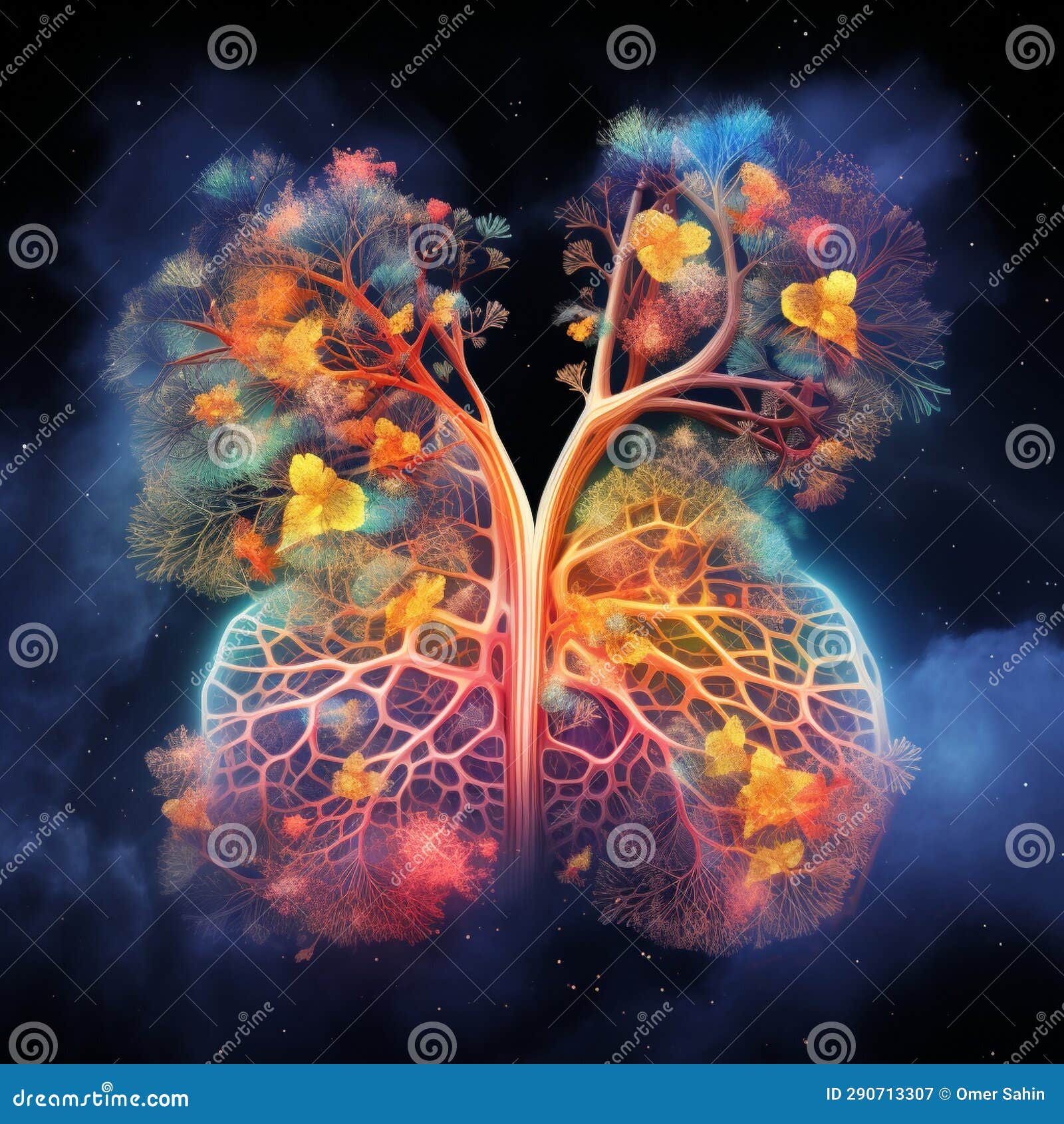 Radiant Respiratory System stock image. Image of beauty - 290713307