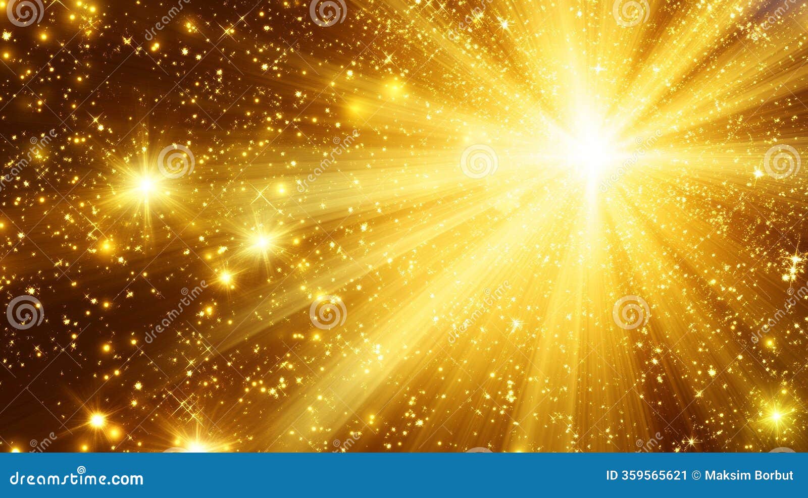 Radiant Star Explosion Illustration with Luminous Particles and Lines ...