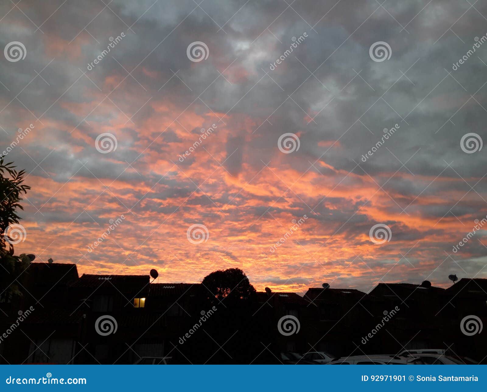 Radiant sunset stock image. Image of sunset, radiant - 92971901