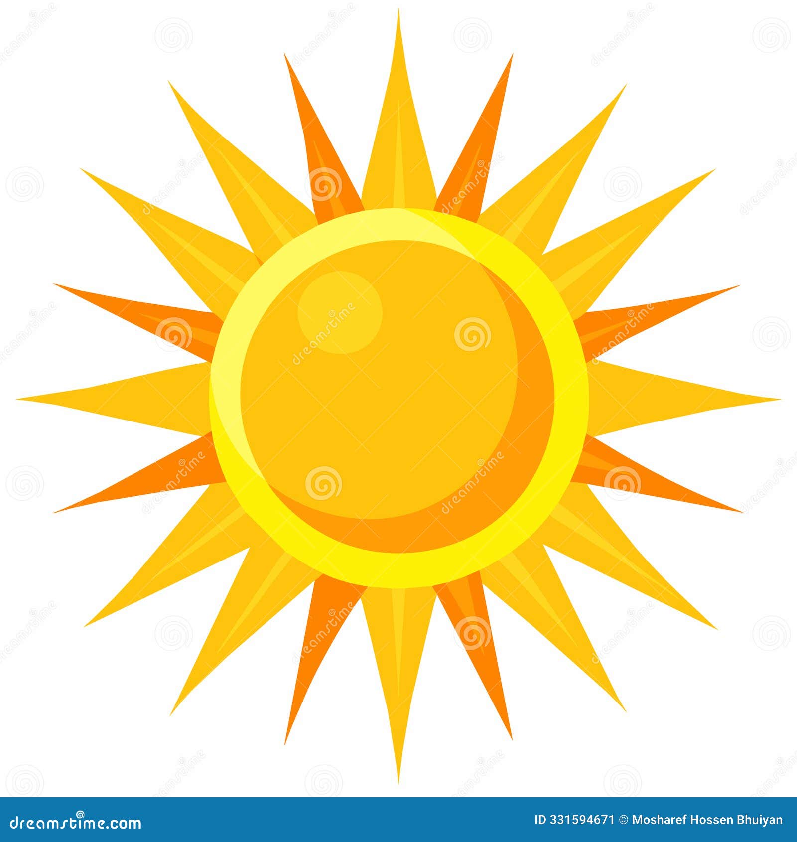Radiant Sunshine Vector Art Illustration for Vibrant Designs Stock ...