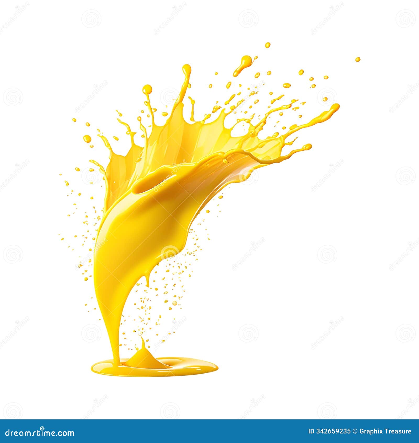 A Radiant Yellow Color Splash. a Image of a Yellow Color Splash with ...