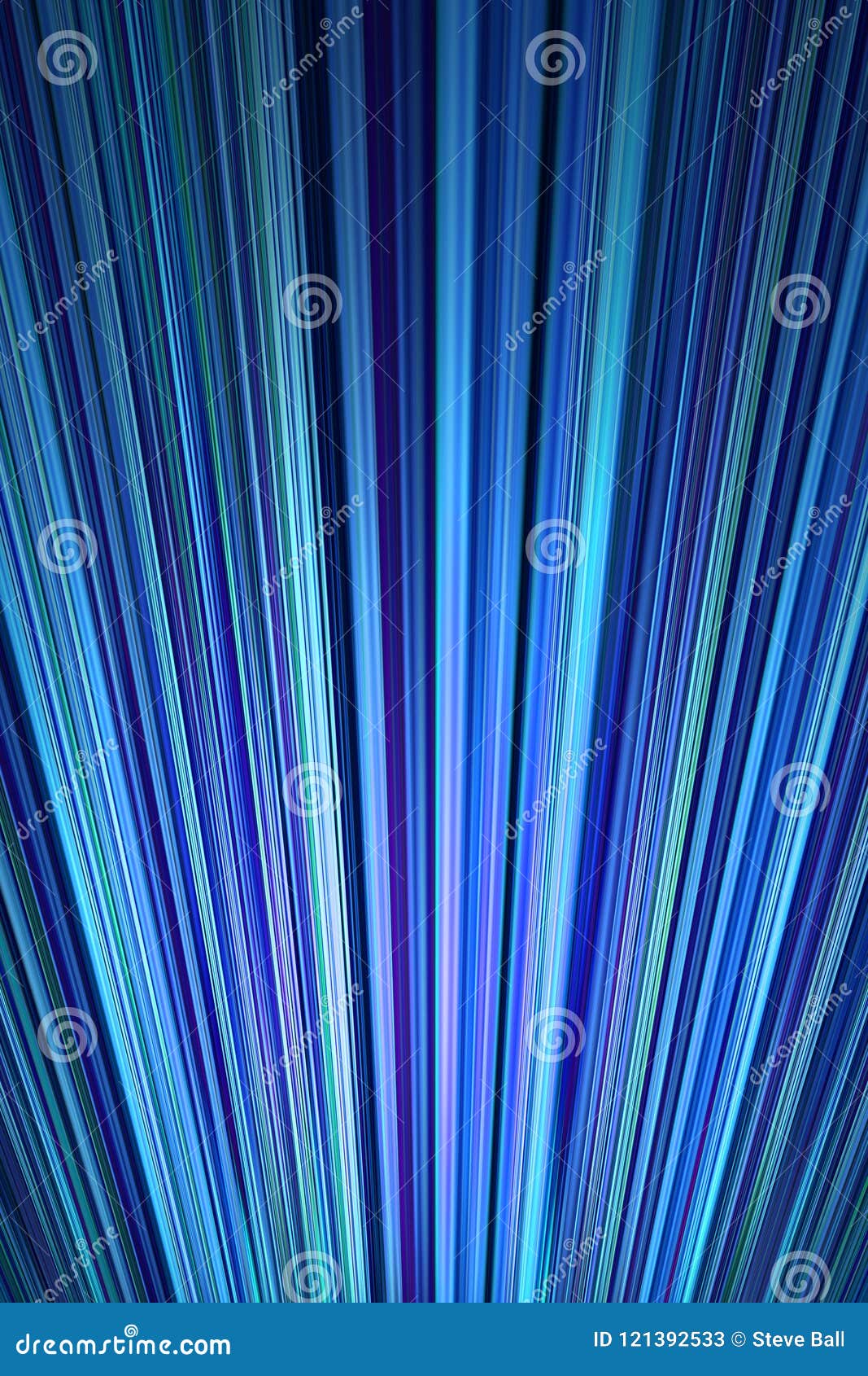 Radiating Blue Stripes Background Stock Illustration - Illustration of ...