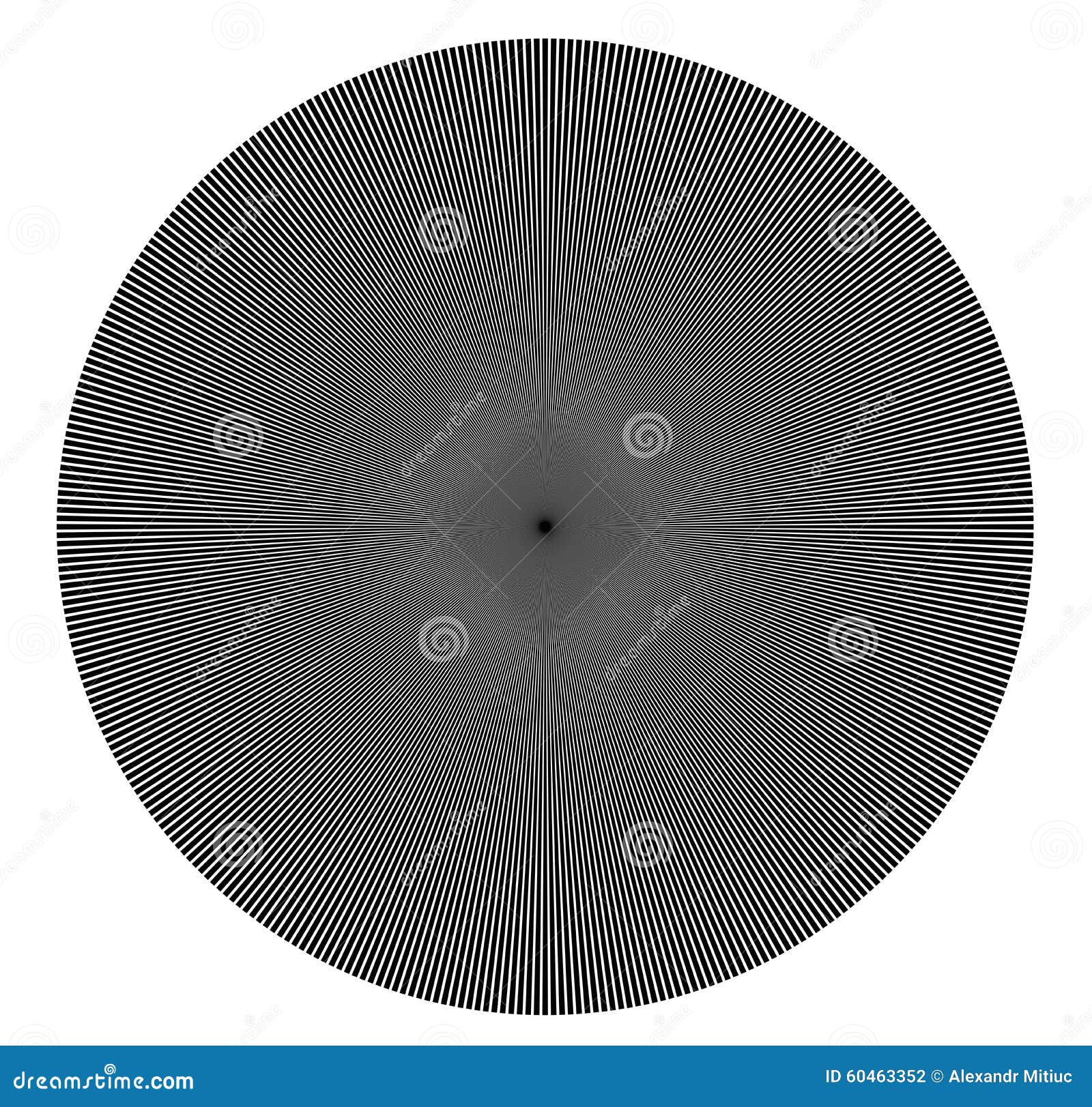 Radiating Circle from Lines Stock Illustration - Illustration of modern ...