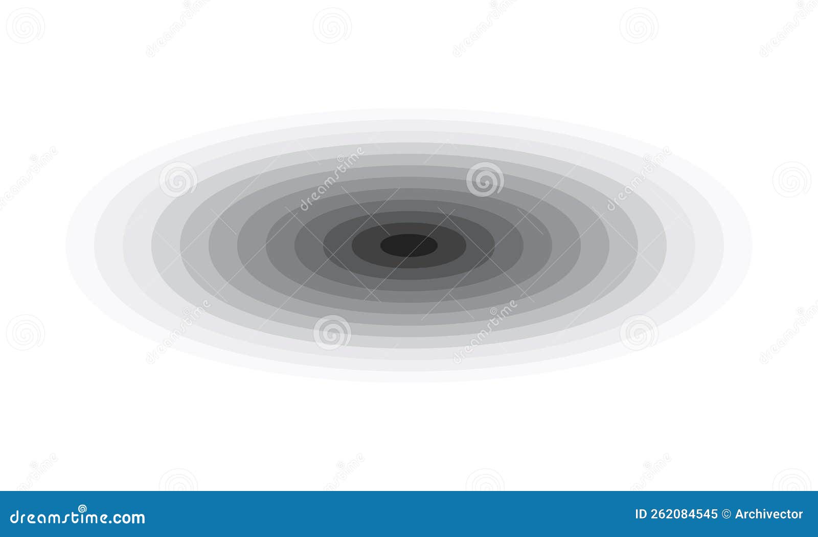 Radiating Concentric Ellipses Abstract Graphic Background Stock Vector ...