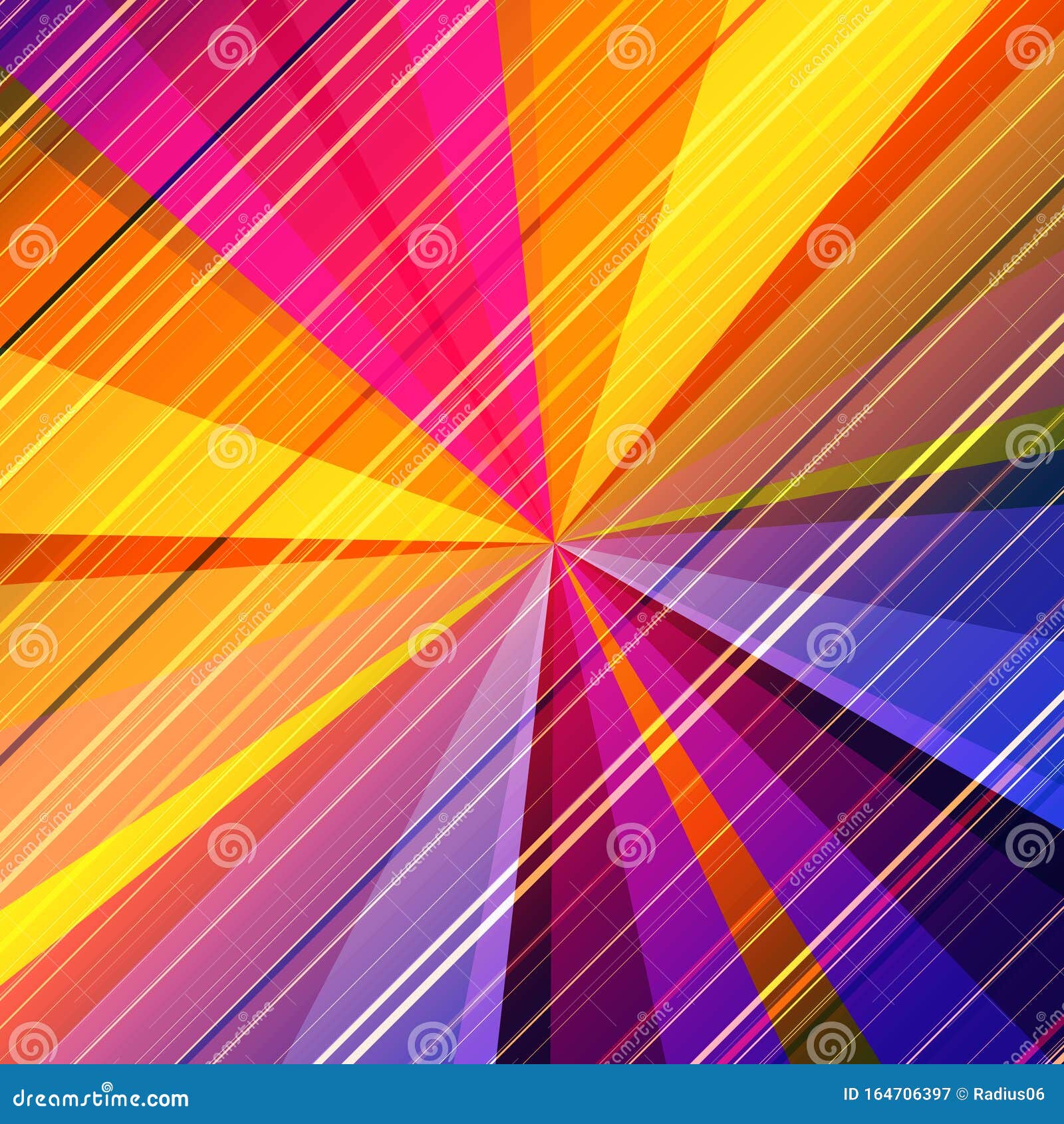 Radiating rays background. stock image. Image of explosion - 164706397