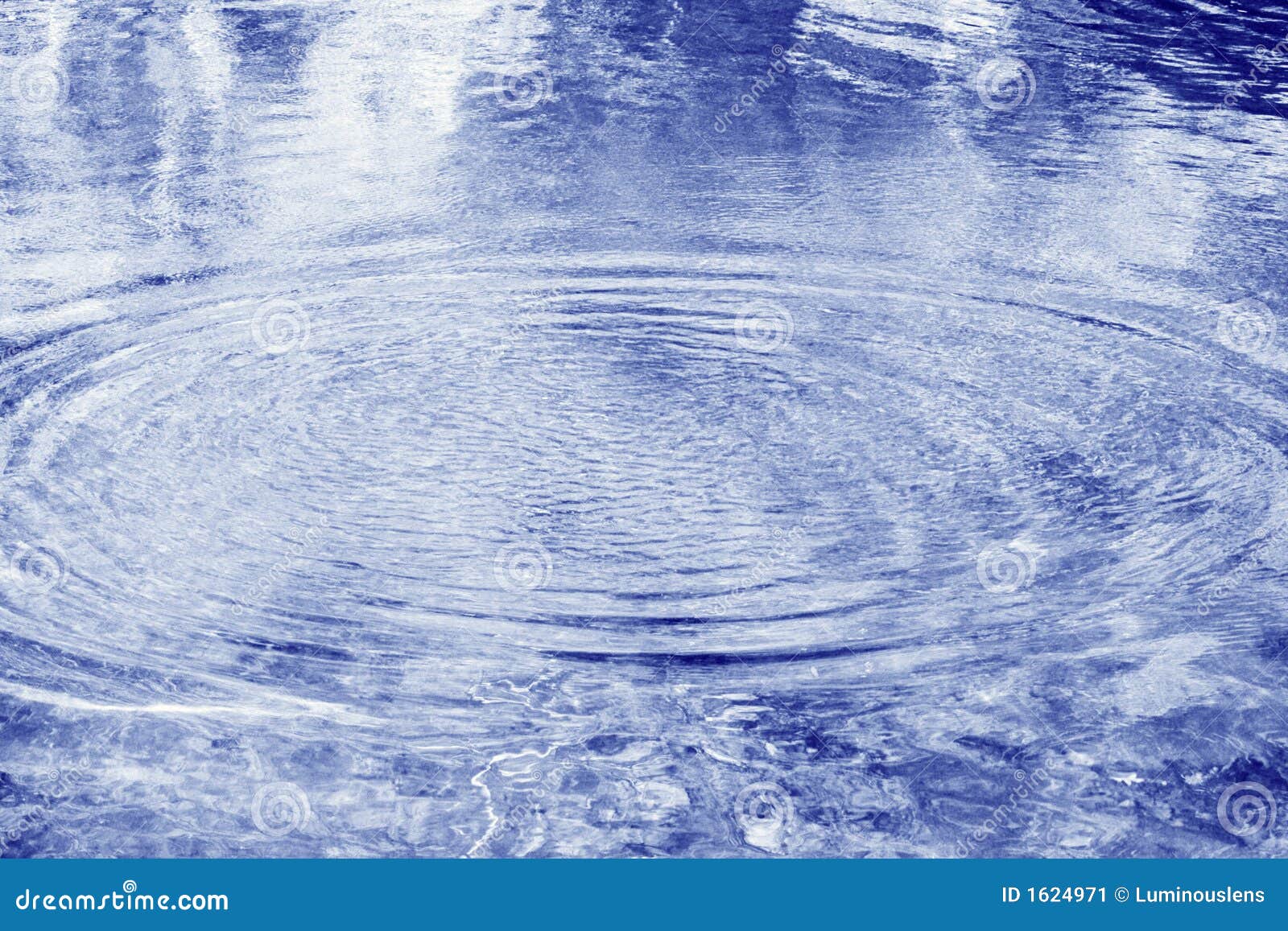 Radiating Ripples on Blue Water Stock Image - Image of blue, beautiful ...