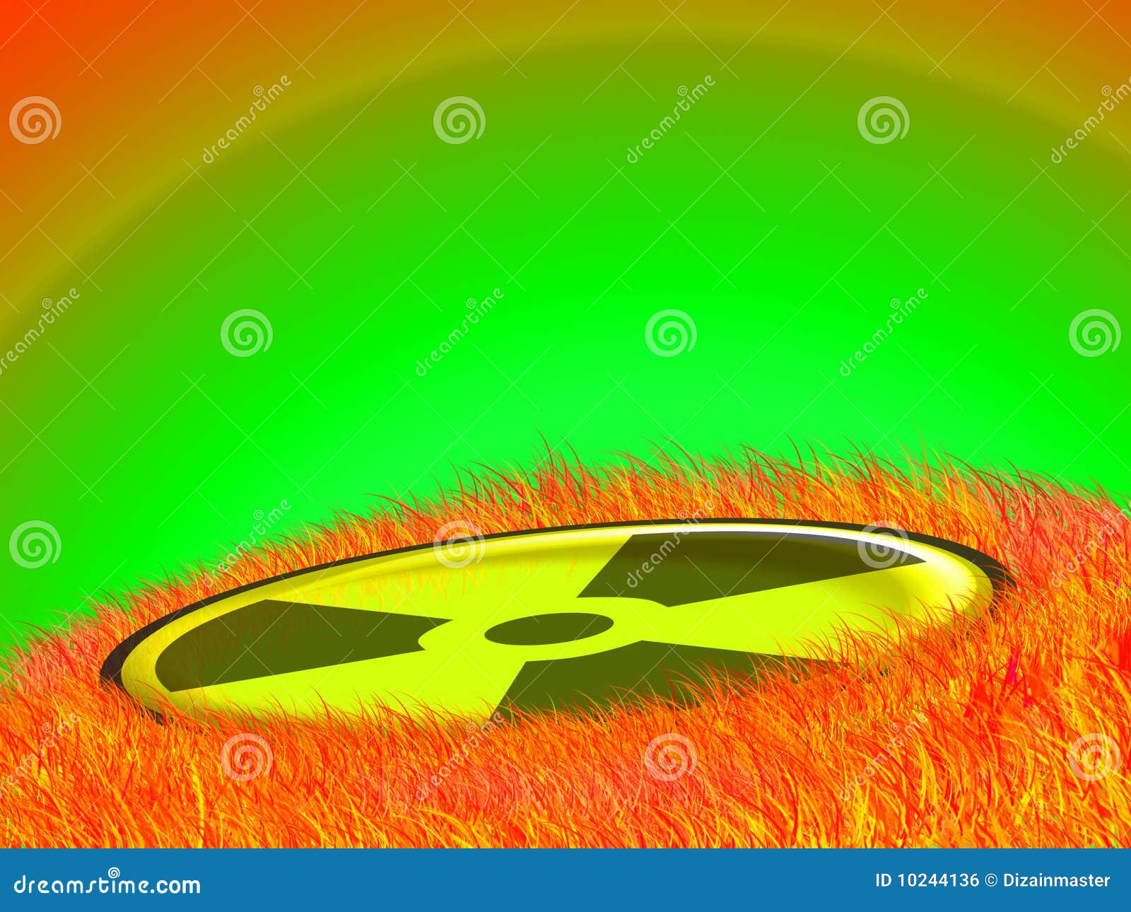 Radiation stock illustration. Illustration of danger - 10244136