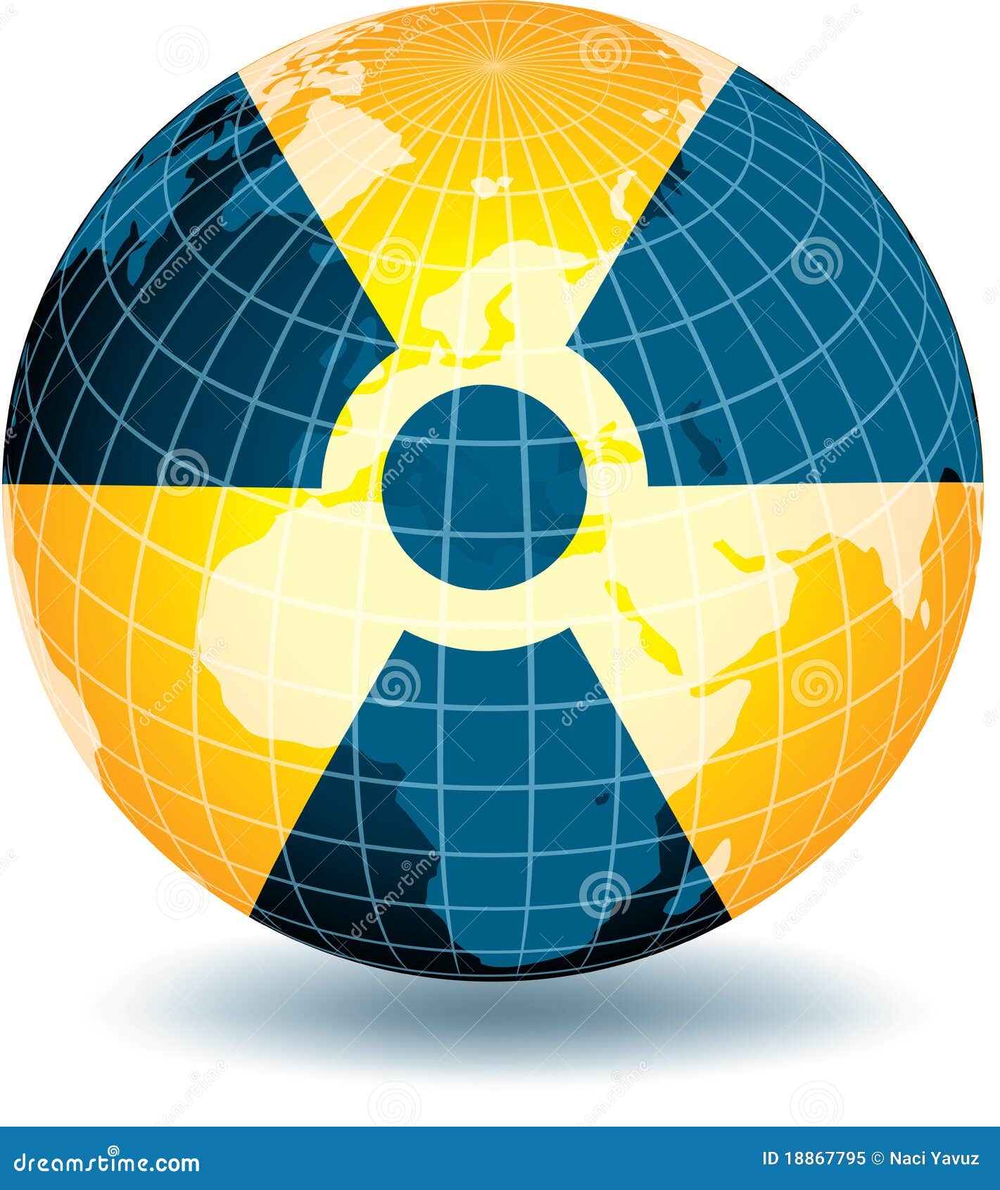 Radioactivity And World Map Vector Illustration | CartoonDealer.com ...