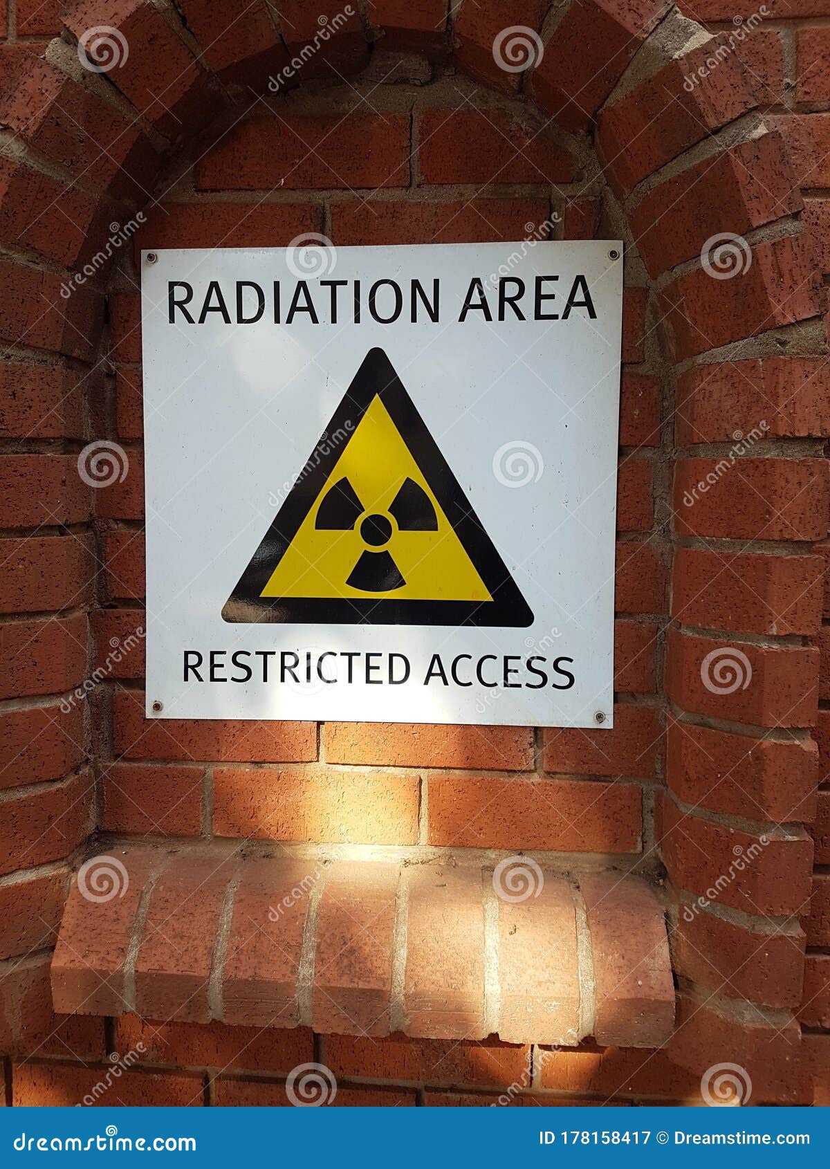 Radiation Area Restricted Access Stock Image - Image of radiation ...