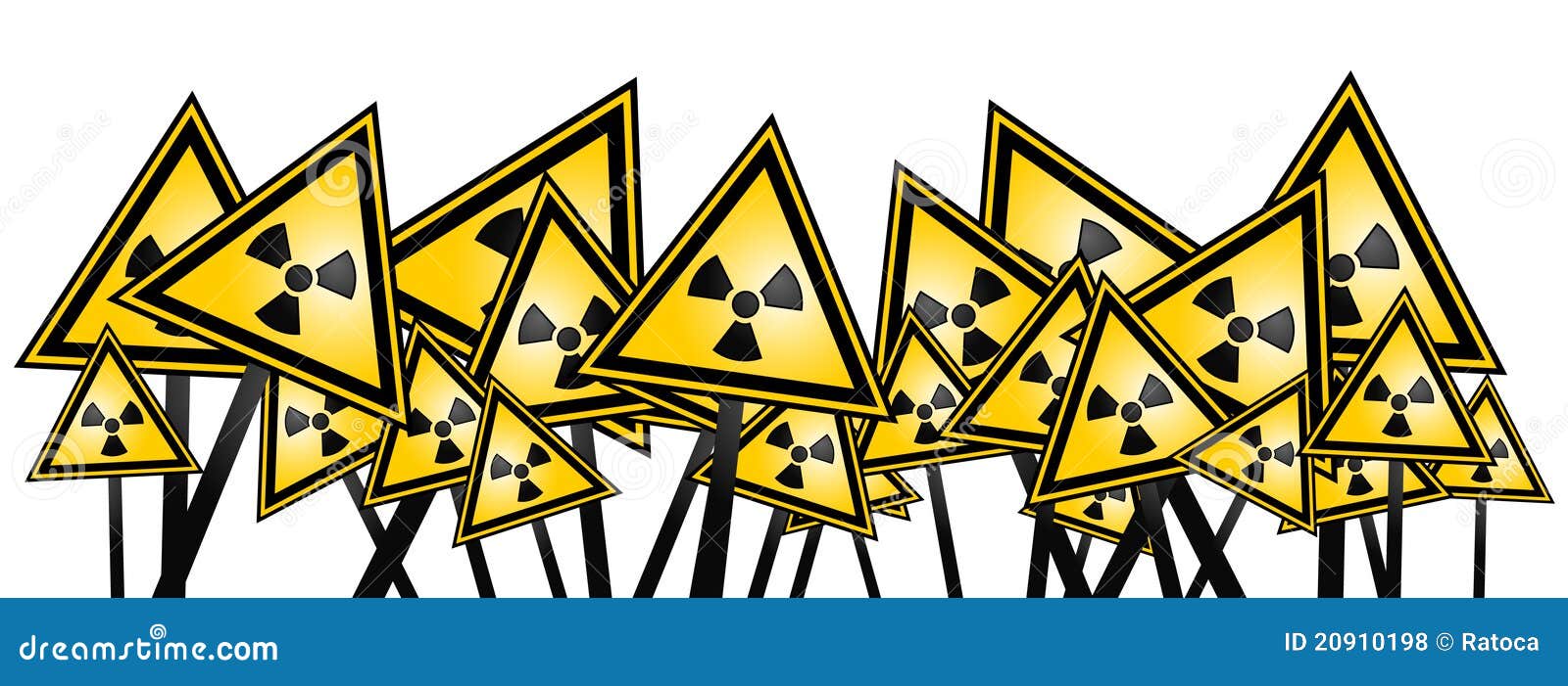 Radiation banner stock vector. Illustration of design - 20910198