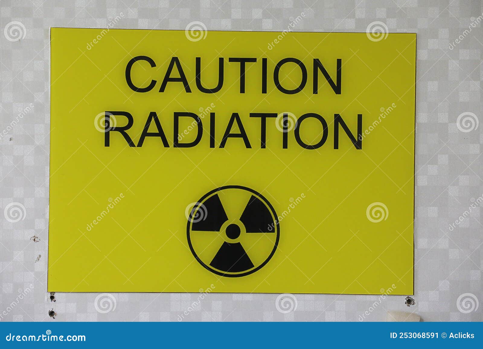 Radiation Caution On Multi Phase Flow Meter On Oil And Gas Platform ...