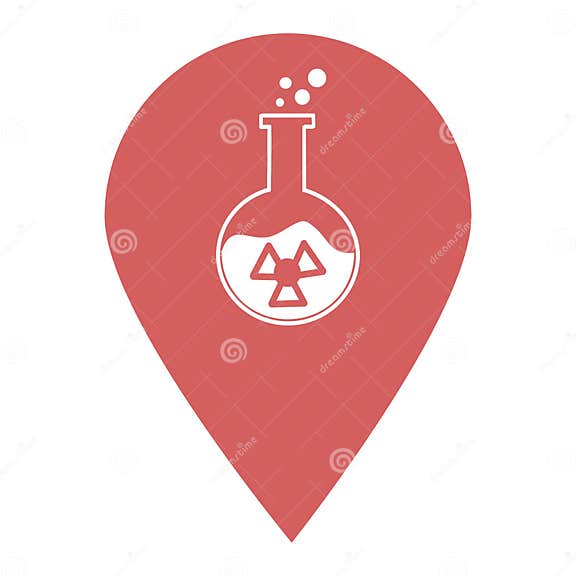 Radiation Danger Location Map Pin Pointer Icon. Element of Map Point for Mobile Concept and Web ...