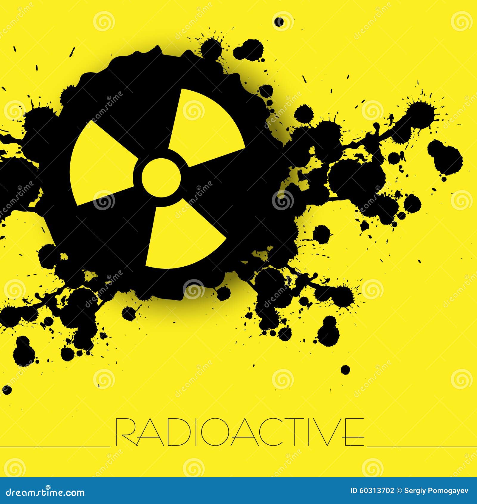 Radiation Danger Sign. Caution Chemical Hazards. Warning Sign Of ...