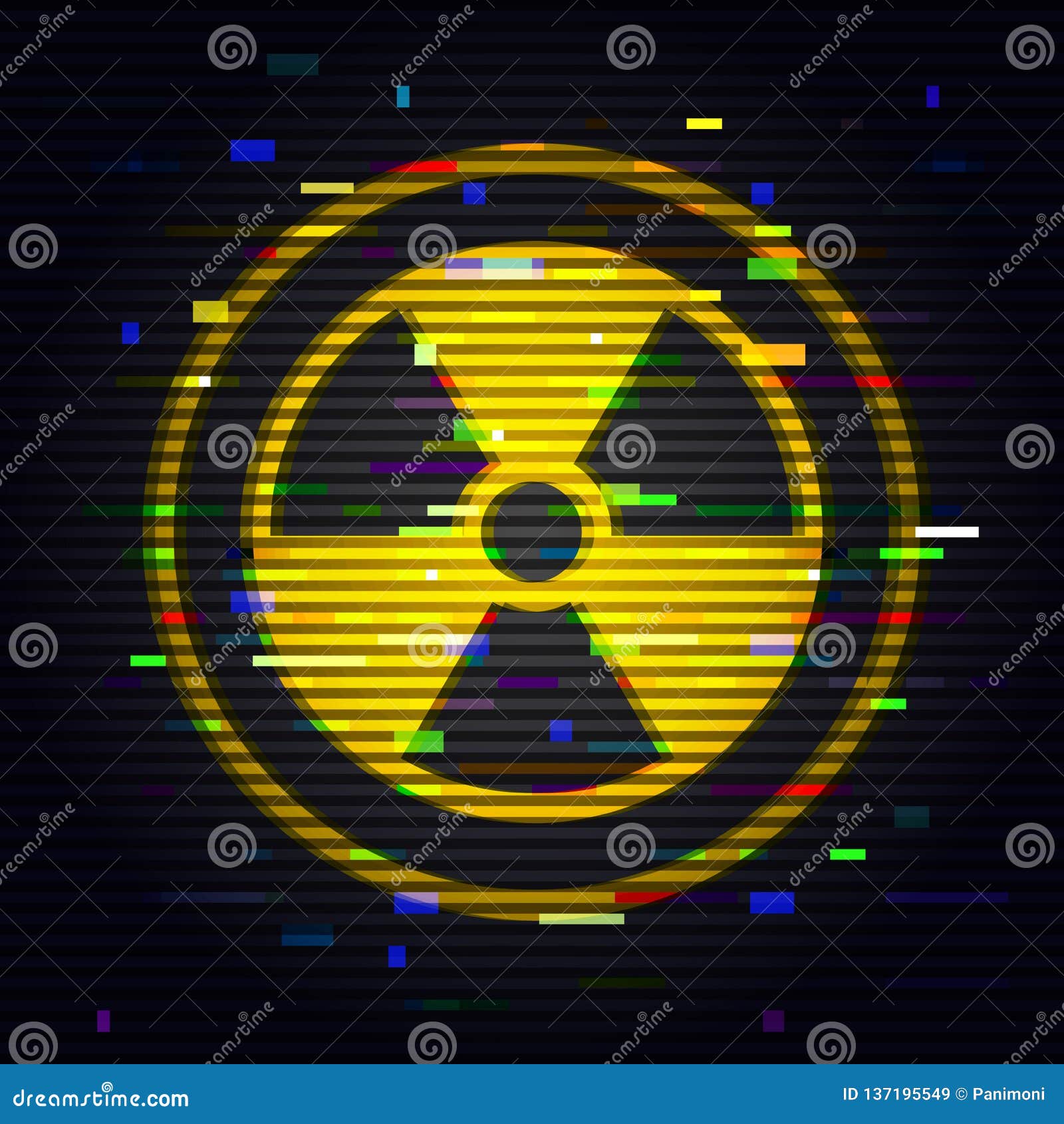 Radiation Computer Scan Monitor. Vector Illustration | CartoonDealer ...