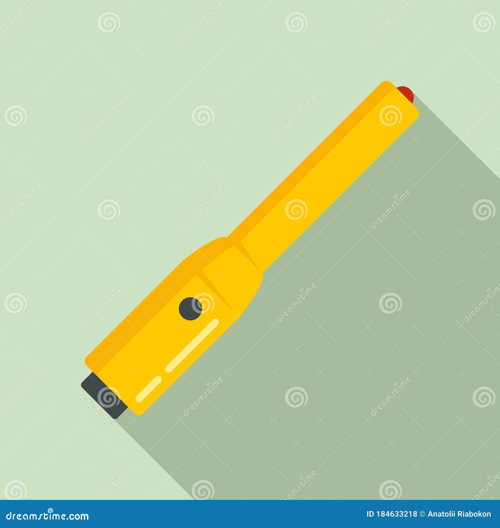 Radiation Hand Device Icon, Flat Style Stock Vector - Illustration of ...