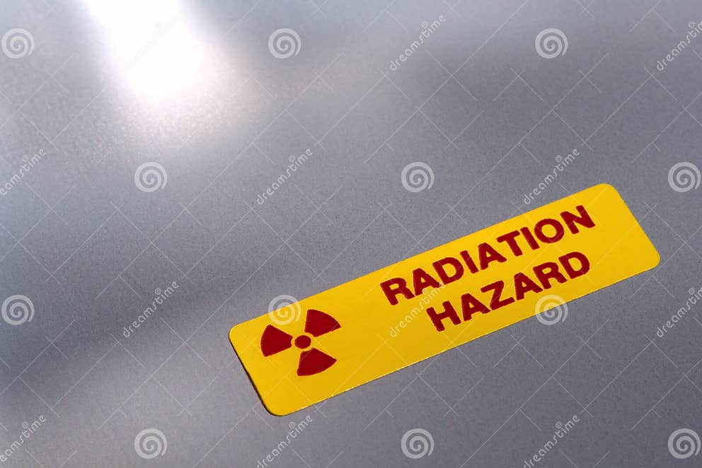 Radiation Hazard Danger Warning Label Stock Image - Image of nuclear ...
