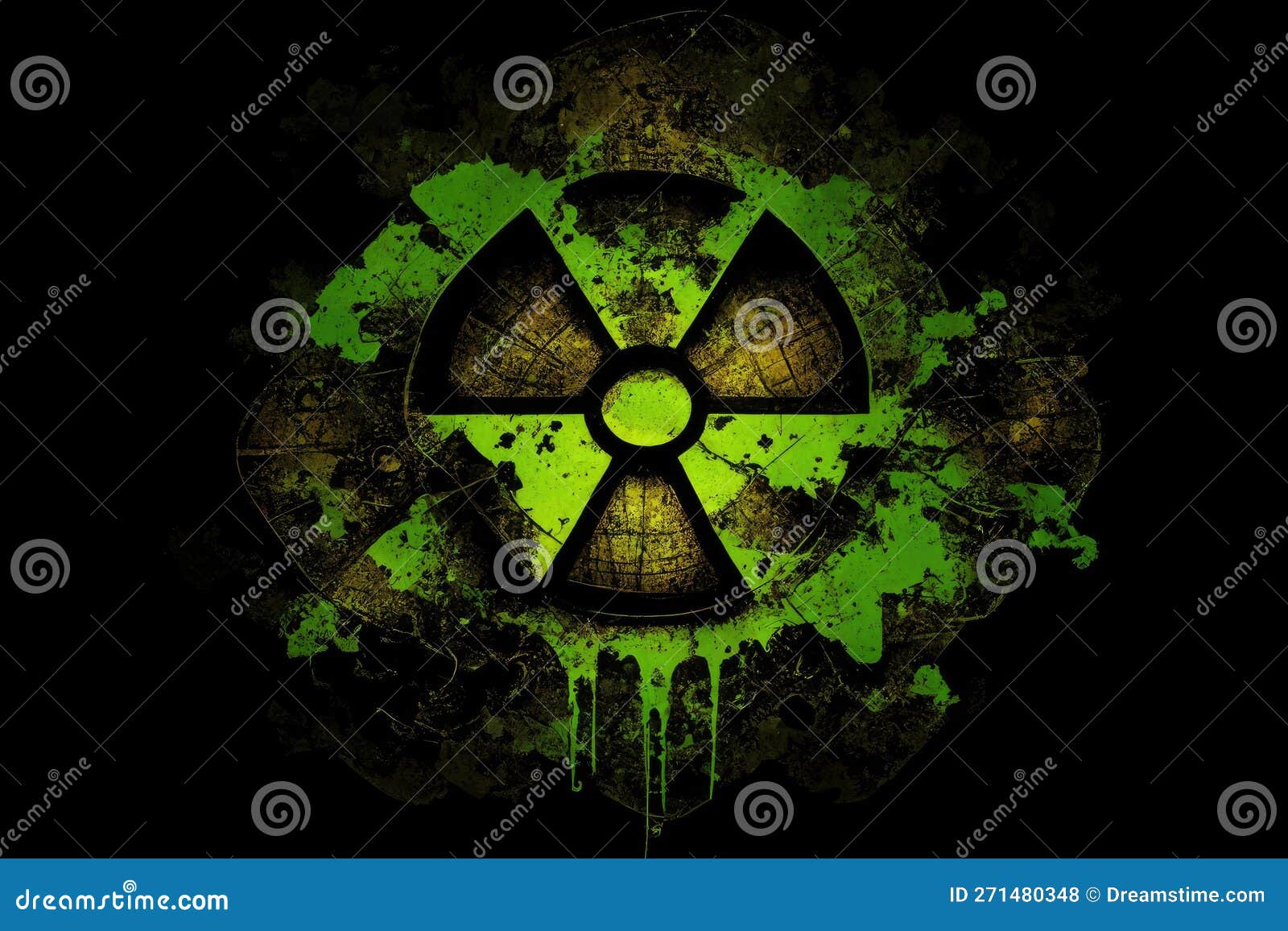 Radiation hazard sign stock illustration. Illustration of hazardous ...