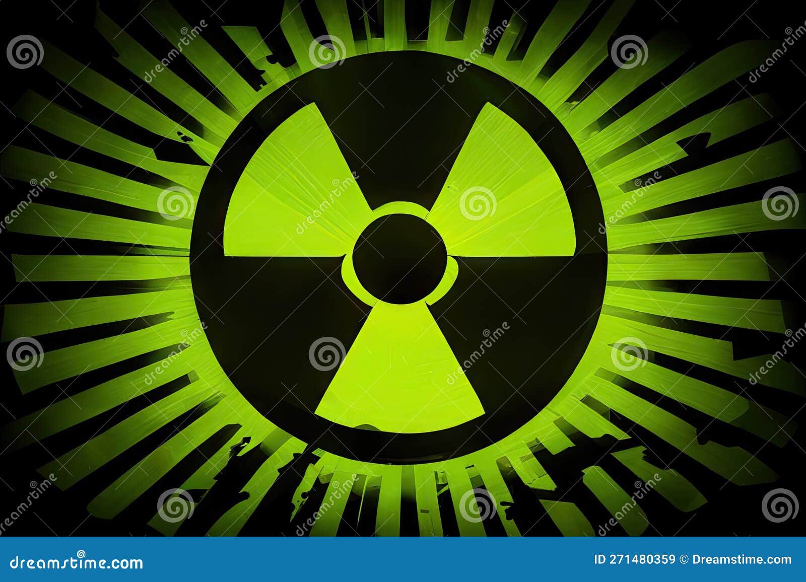 Radiation hazard sign stock illustration. Illustration of icon - 271480359