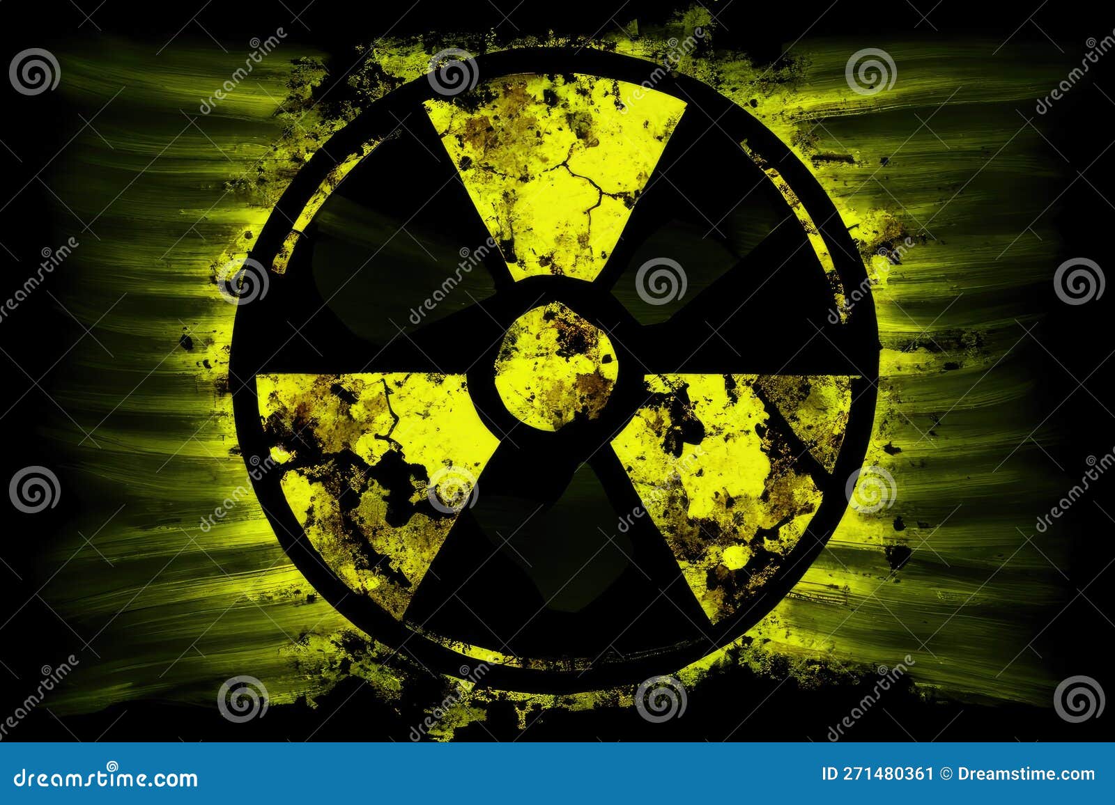 Radiation hazard sign stock illustration. Illustration of plutonium ...