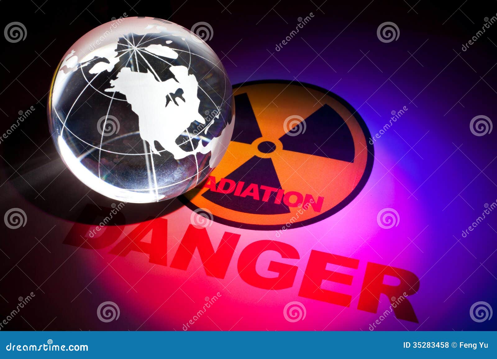 Radiation hazard sign stock photo. Image of danger, radiation - 35283458