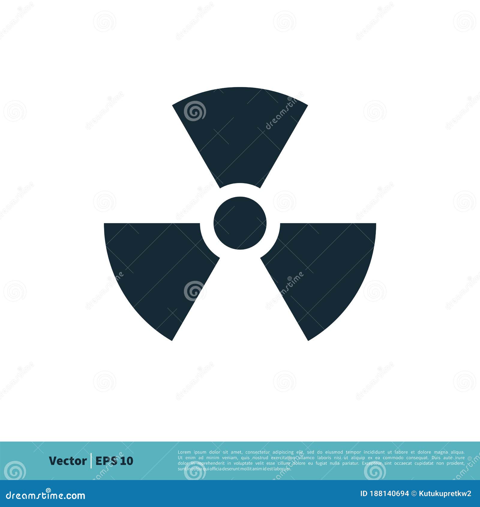 Radiation Hazard Sign Icon Vector Logo Template Illustration Design ...