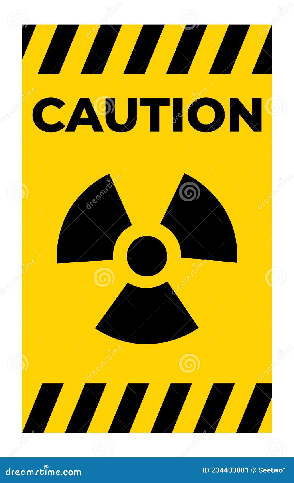 Radiation Hazard Symbol Sign Isolate on White Background,Vector ...
