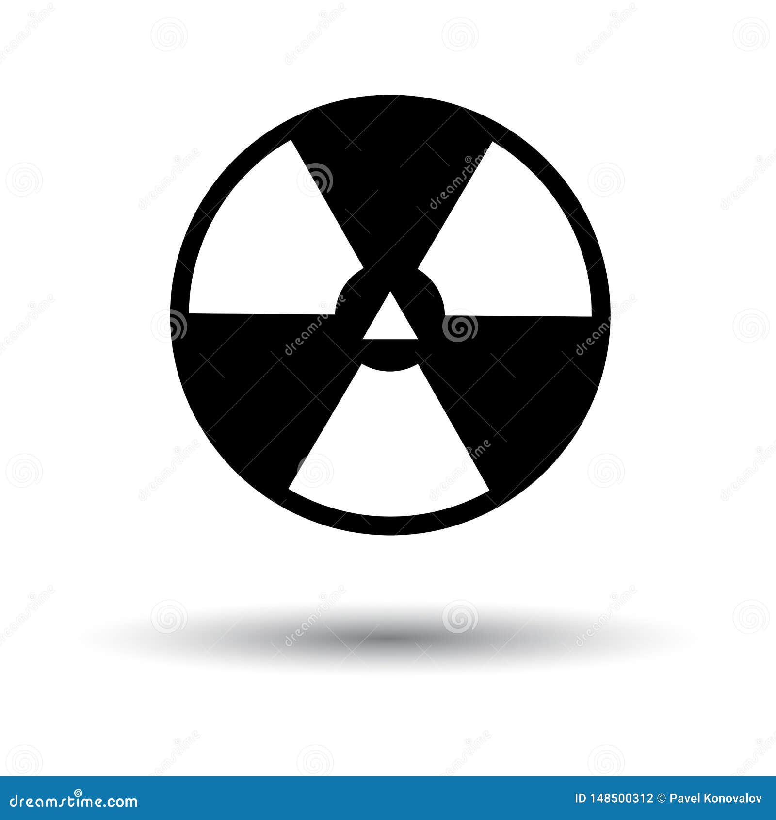 Radiation Icon stock vector. Illustration of fission - 148500312