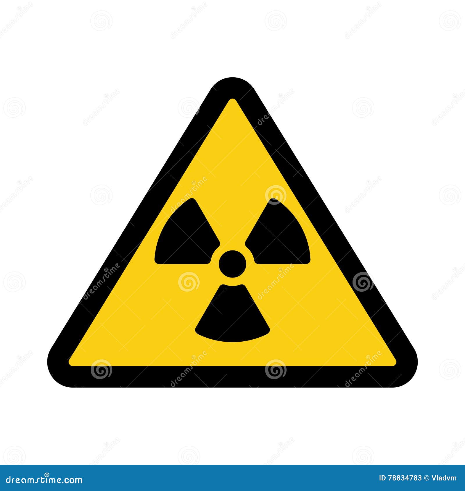 The Radiation Icon. Radiation Symbol Stock Vector - Illustration of ...