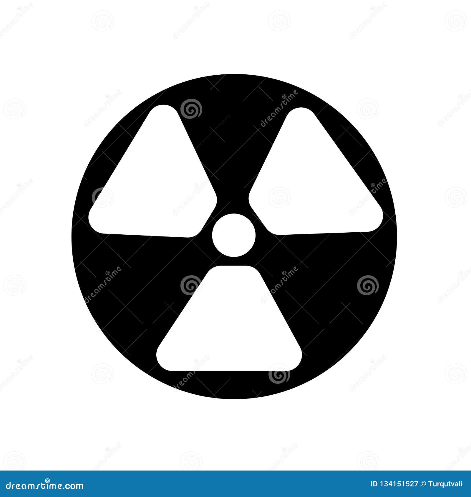 Radiation Icon Vector Isolated on White Background, Radiation Sign ...
