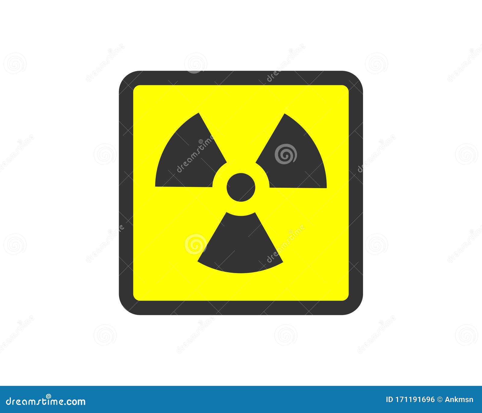 Warning Radioactive Materials Symbol Sign, Vector Illustration, Isolate ...