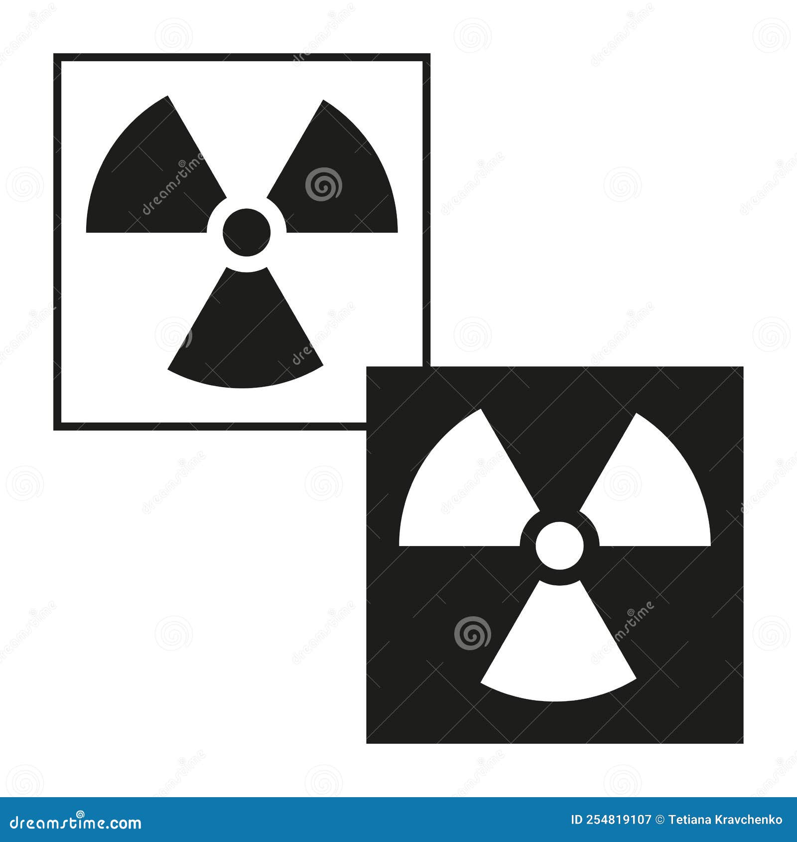 Radiation Icons. Vector Illustration. Stock Image Stock Vector ...