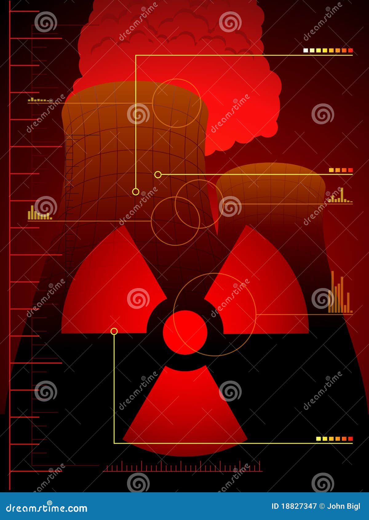 Radiation leak background stock vector. Illustration of abstract - 18827347