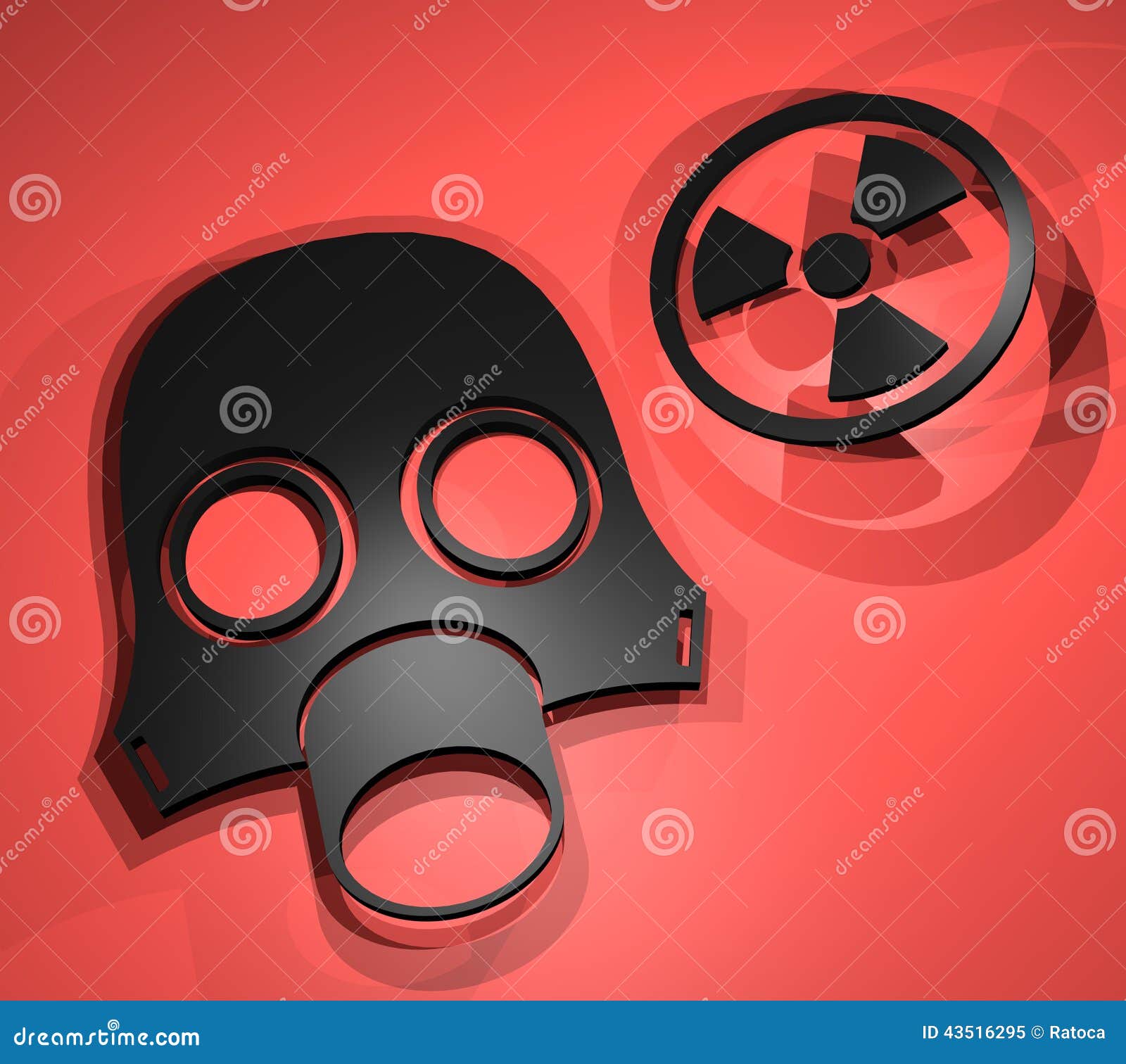 Radiation mask stock illustration. Illustration of chemical - 43516295
