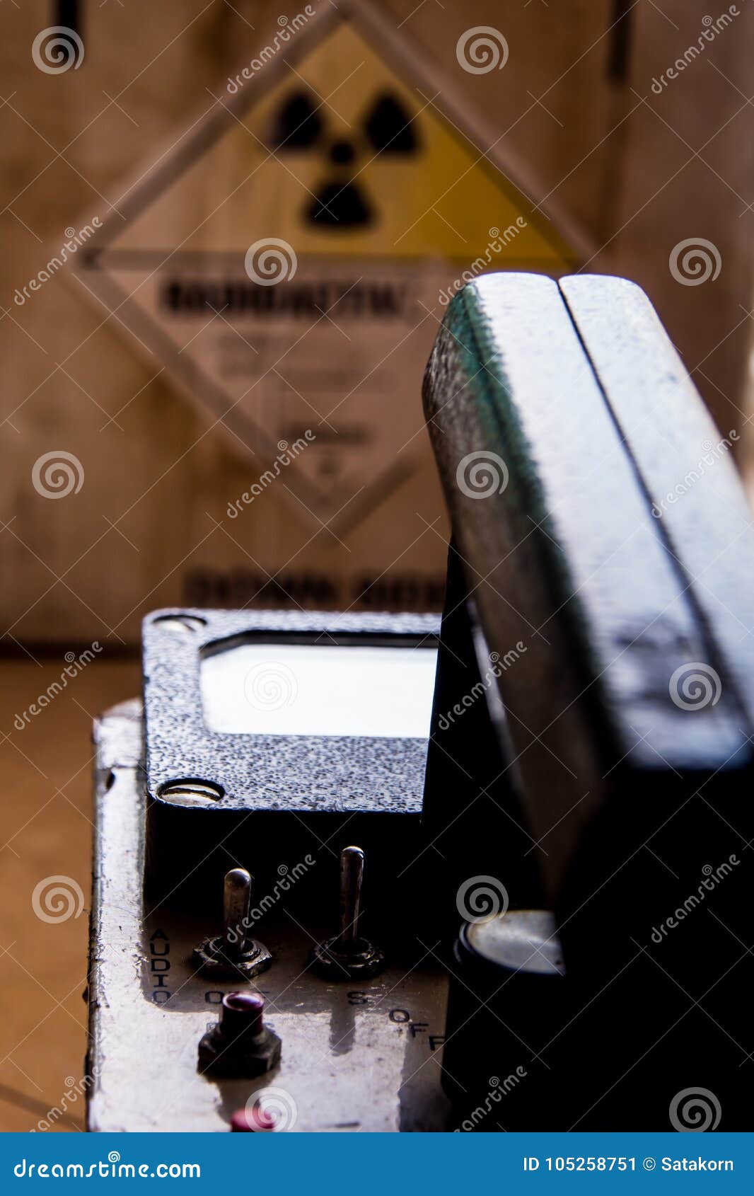 Radiation Measuring with Radiation Survey Meter Stock Image - Image of ...