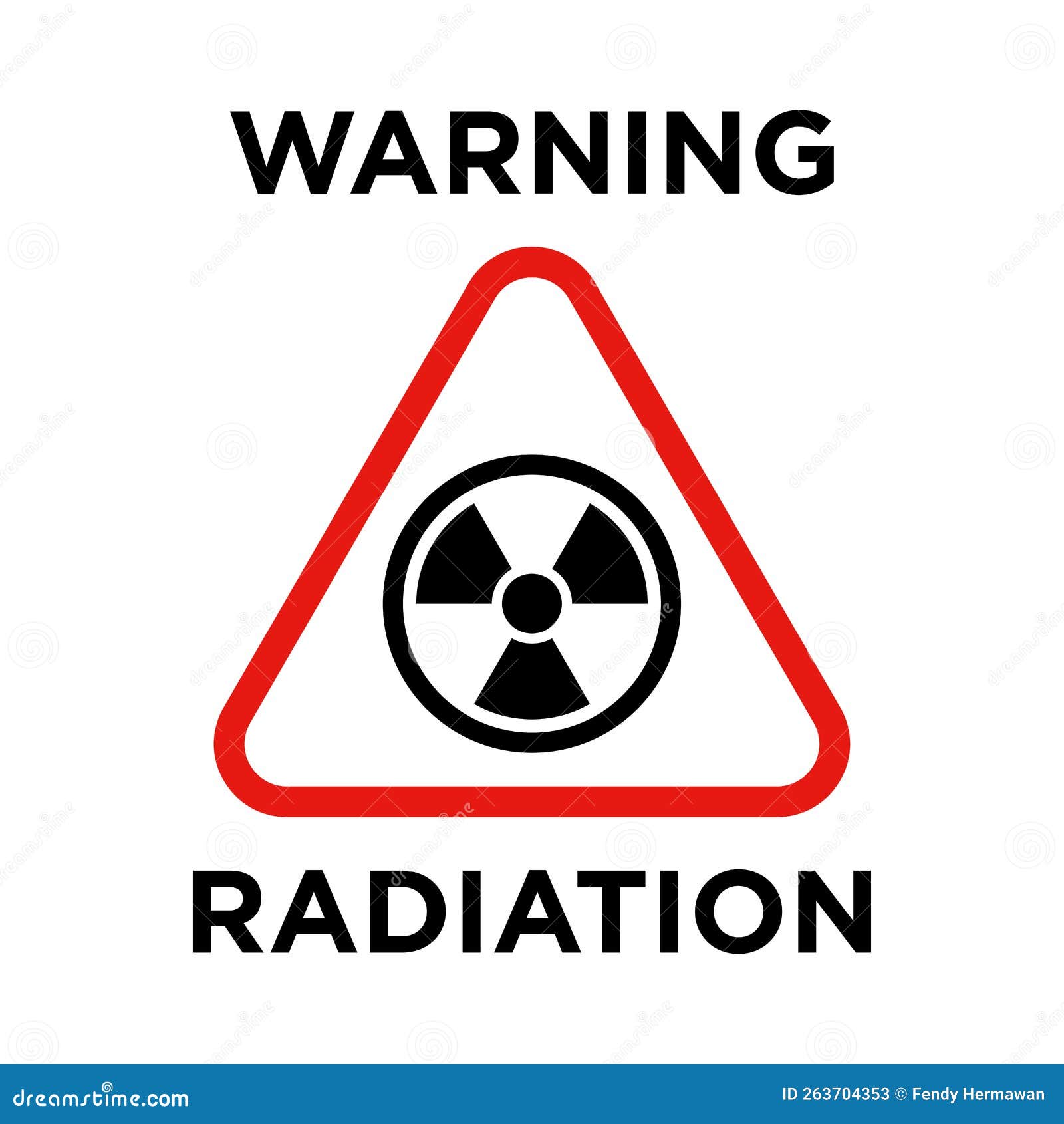 Radiation - Nuclear Warning Sign Icon Vector Design Template in White ...