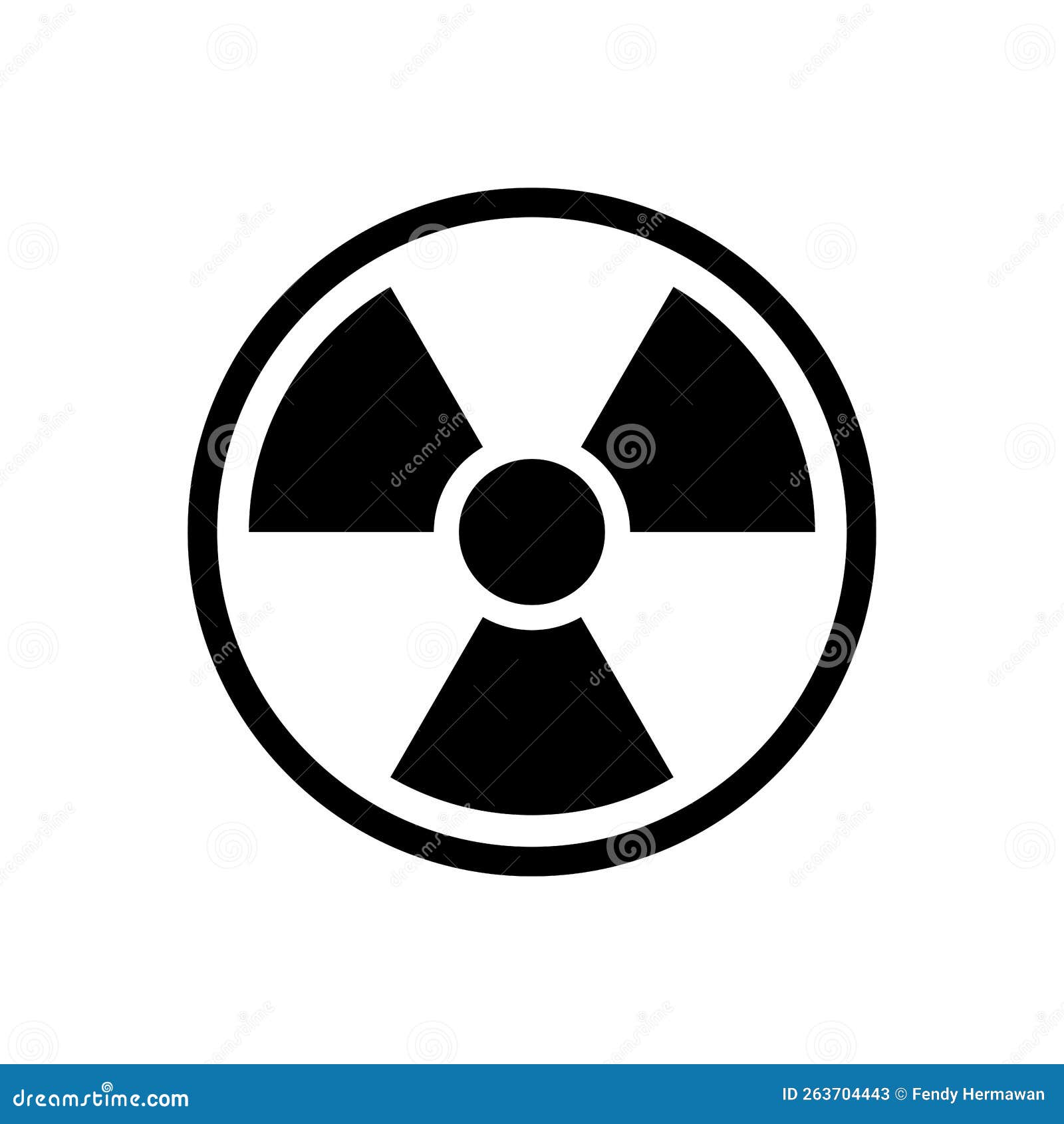 Radiation - Nuclear Warning Sign Icon Vector Design Template in White ...