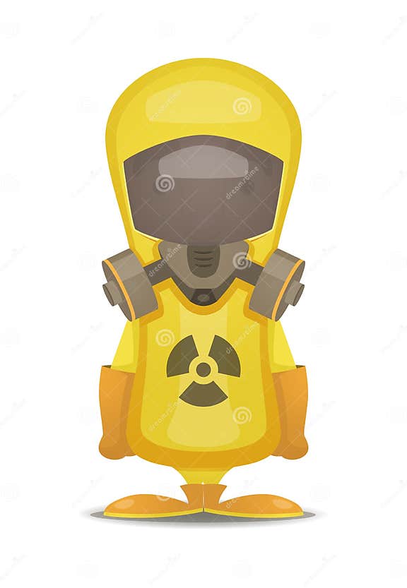 Radiation Protection Suit stock vector. Illustration of yellow - 25544162