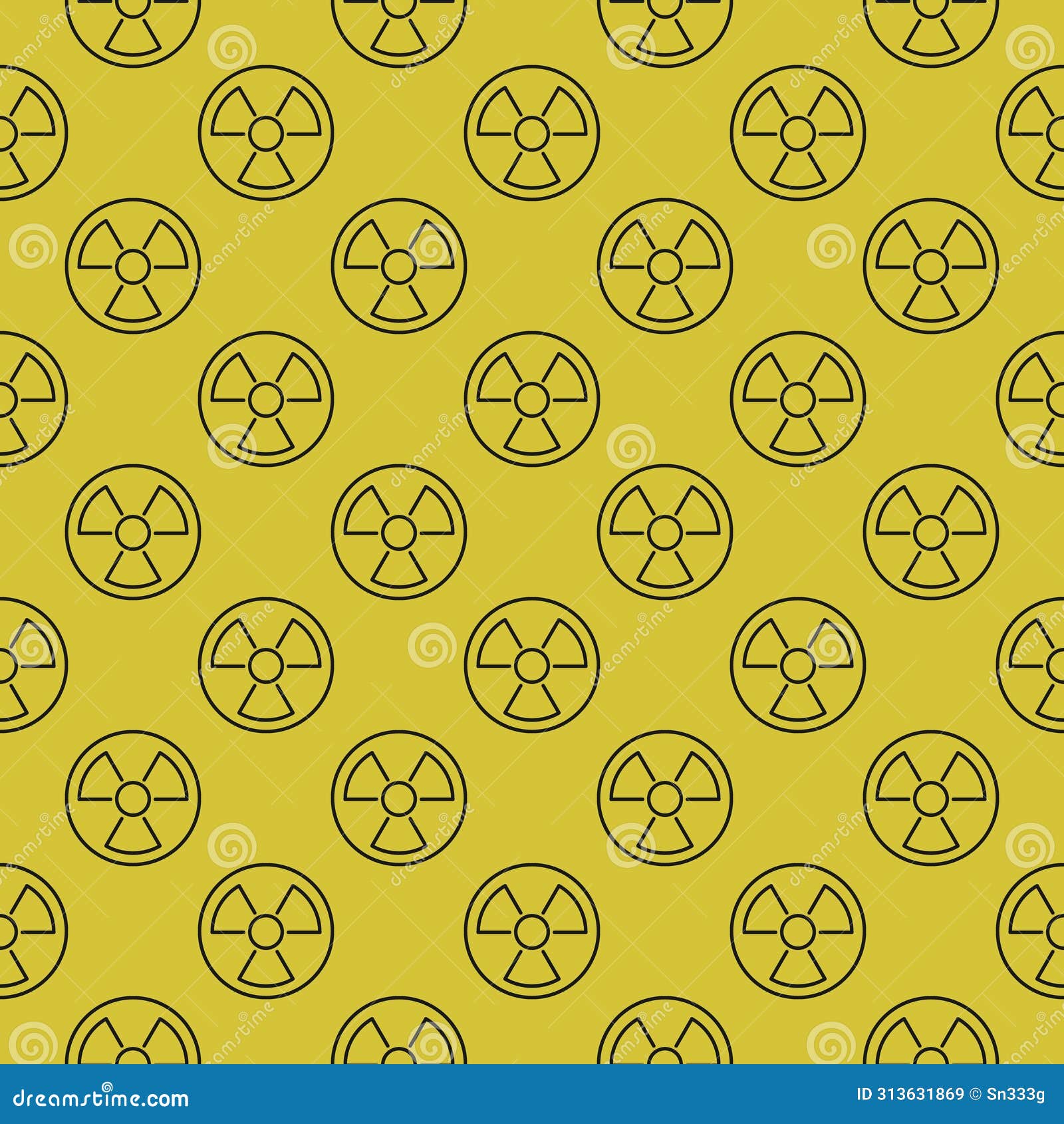 Radiation Protection Vector Radioactive Hazard Seamless Pattern in Thin ...