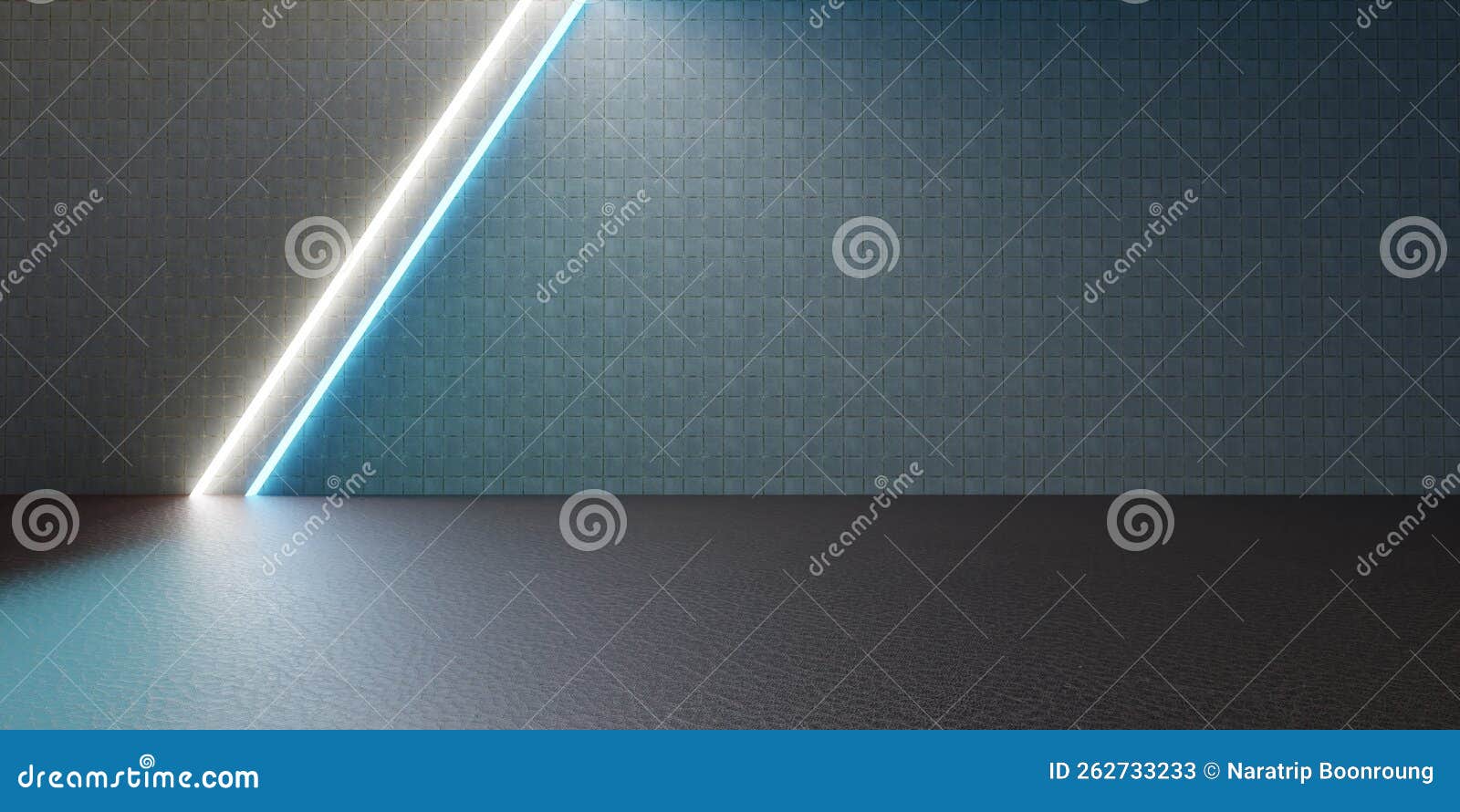 Radiation Reflection Background Empty Scene Technology Neon Lights and ...