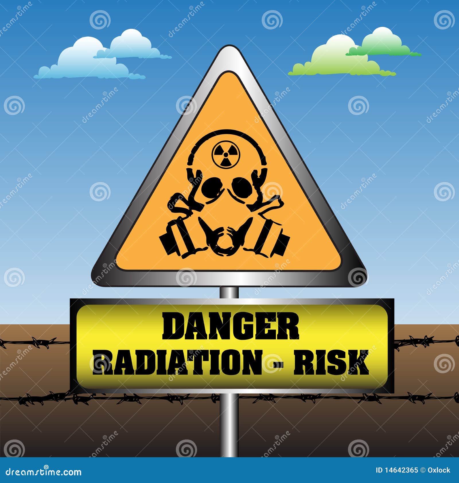 Radiation Risk Sign Royalty Free Stock Photo - Image: 14642365